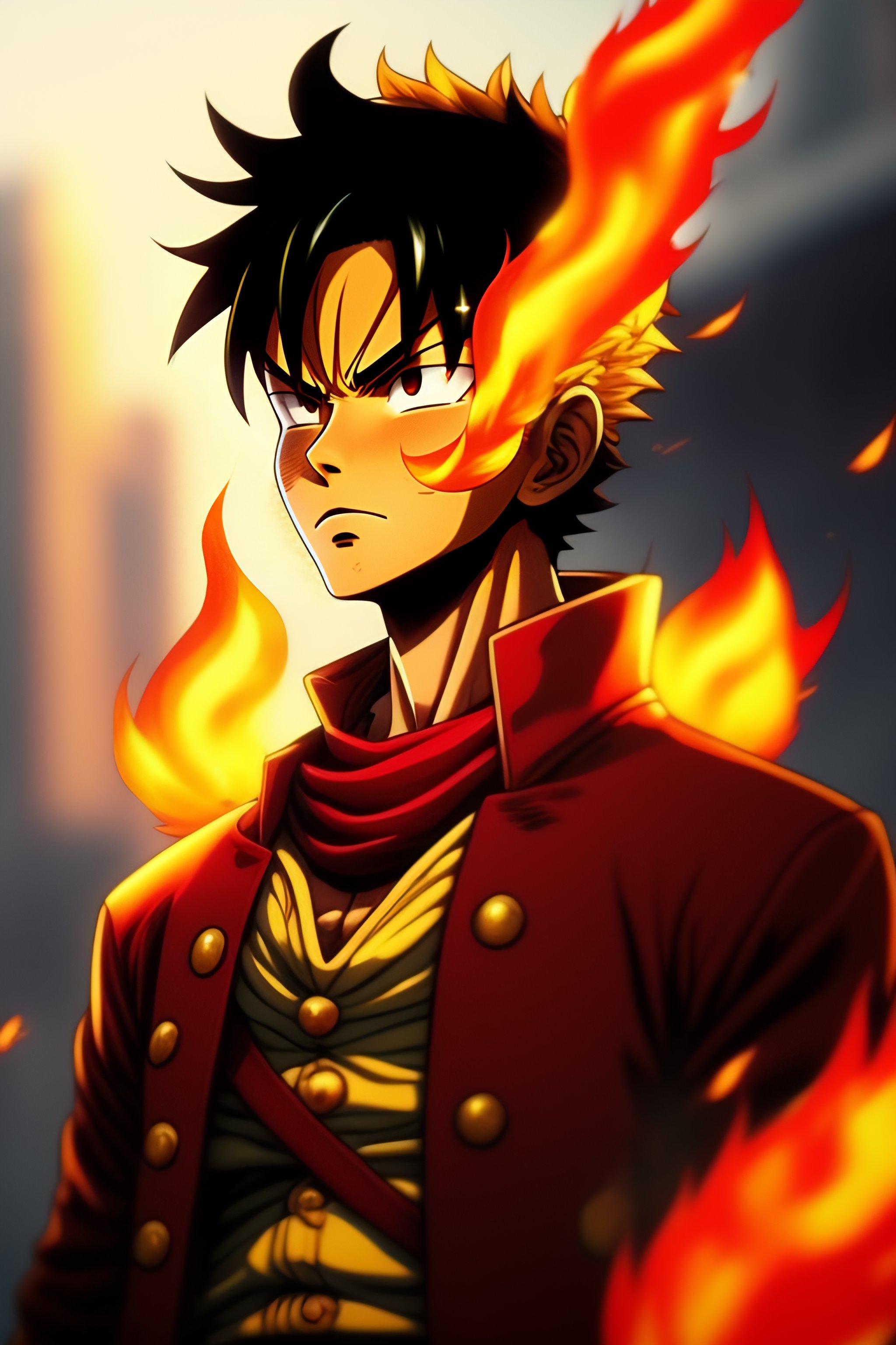 Lexica - Luffy as fire