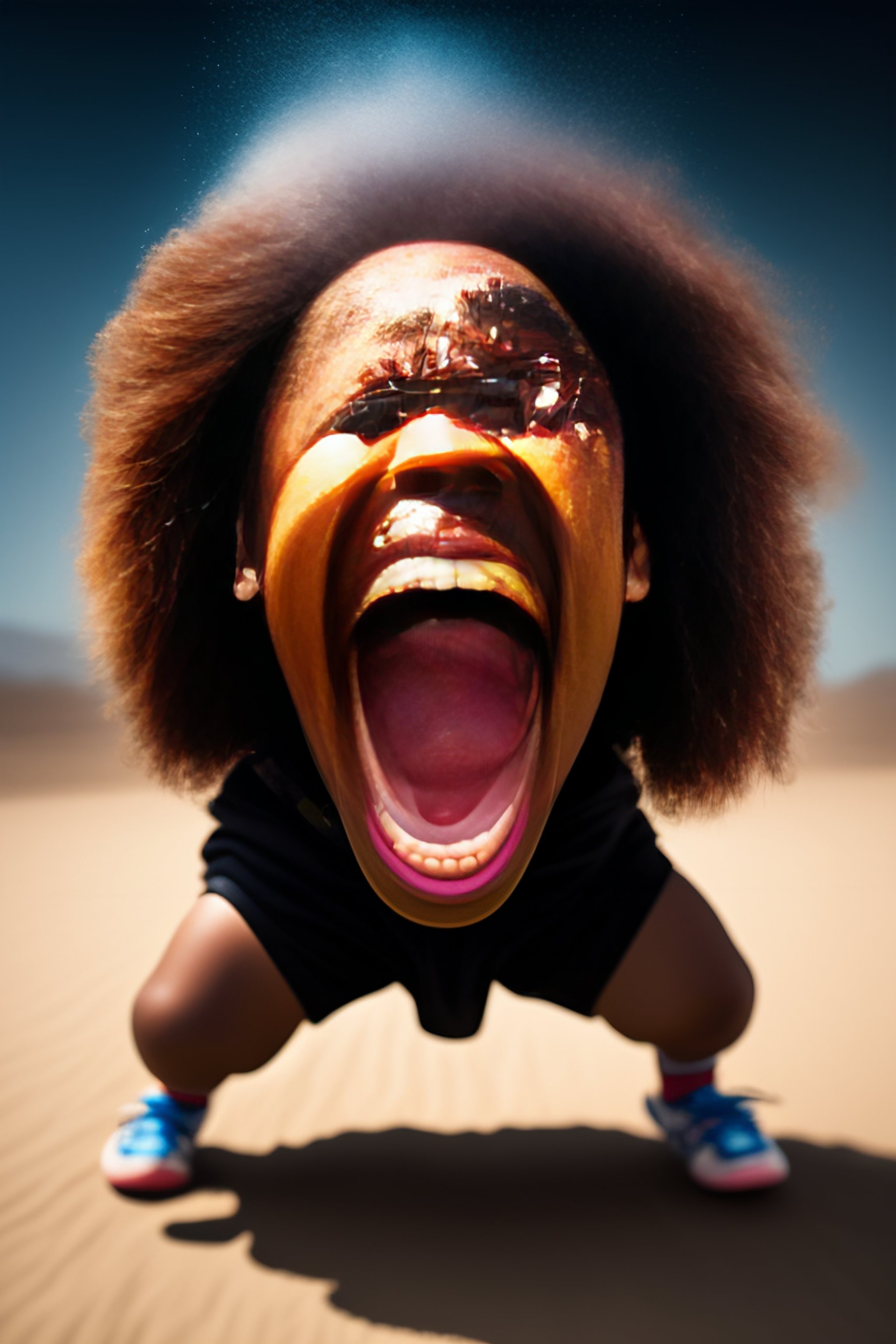 Lexica - A fist with broken chain smash face