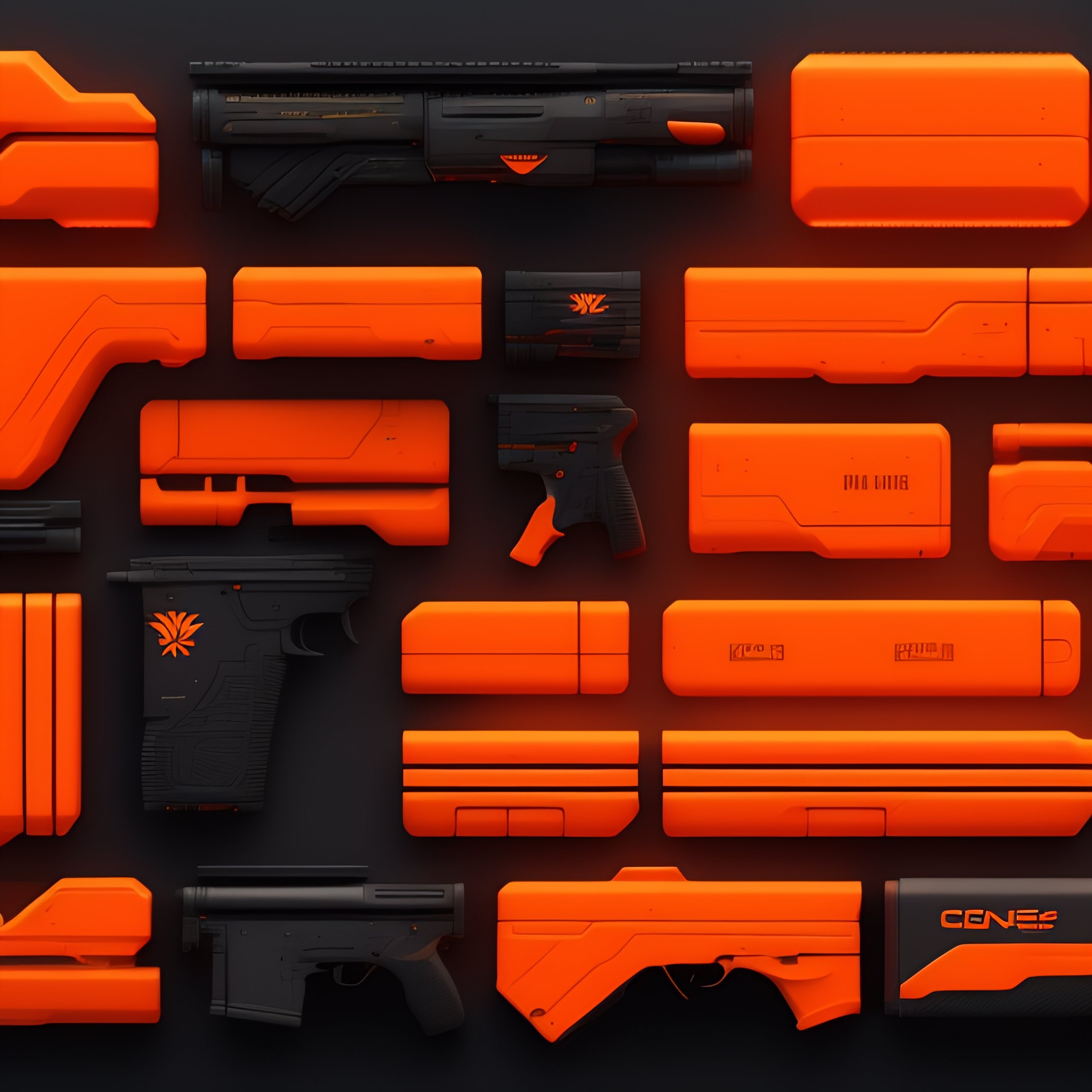 Lexica - CS-GO man terrorist skin, hollographic orange details color ...