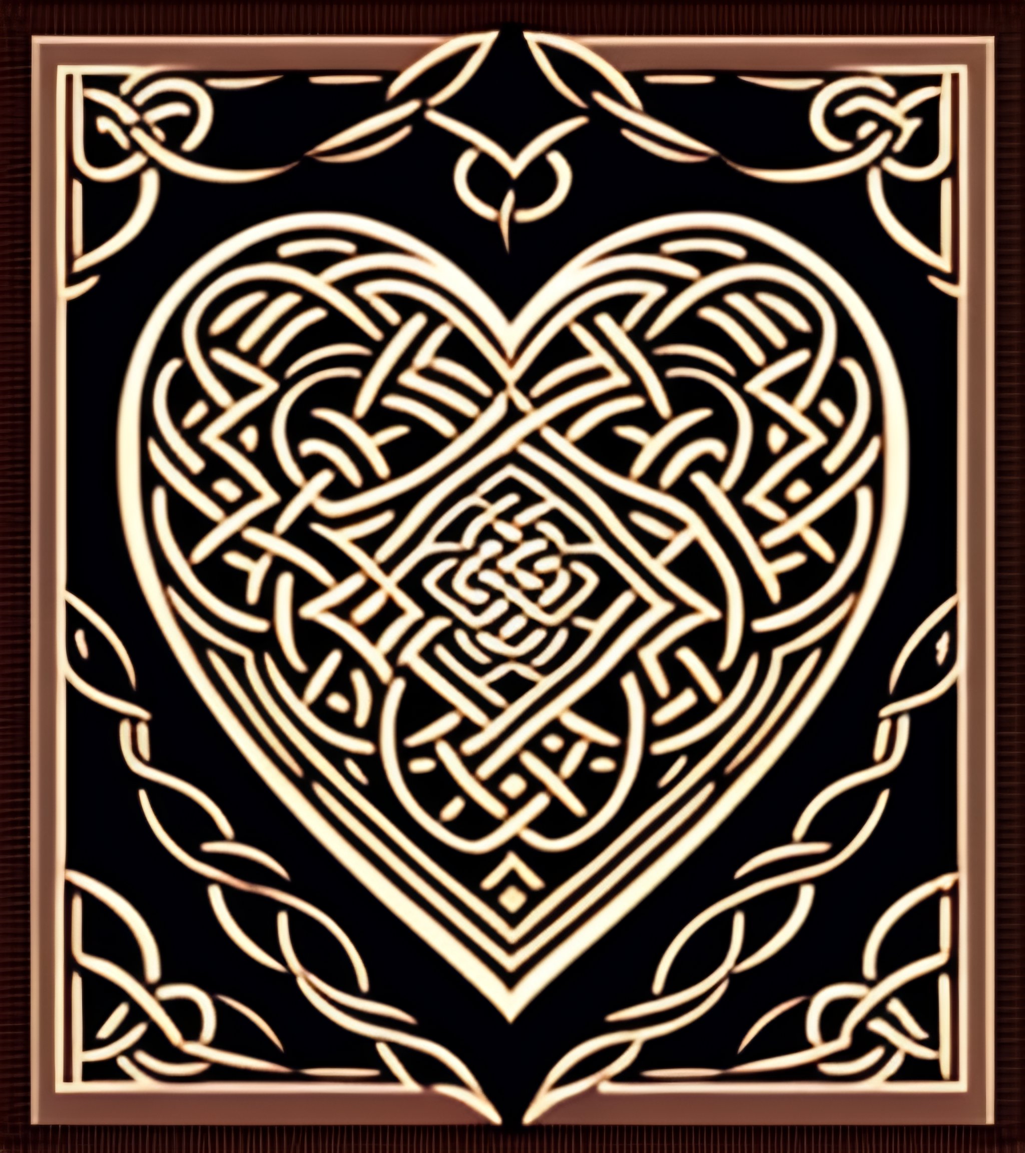 Lexica - Heart intertwined elfish, Celtic knots, symmetrical an ...