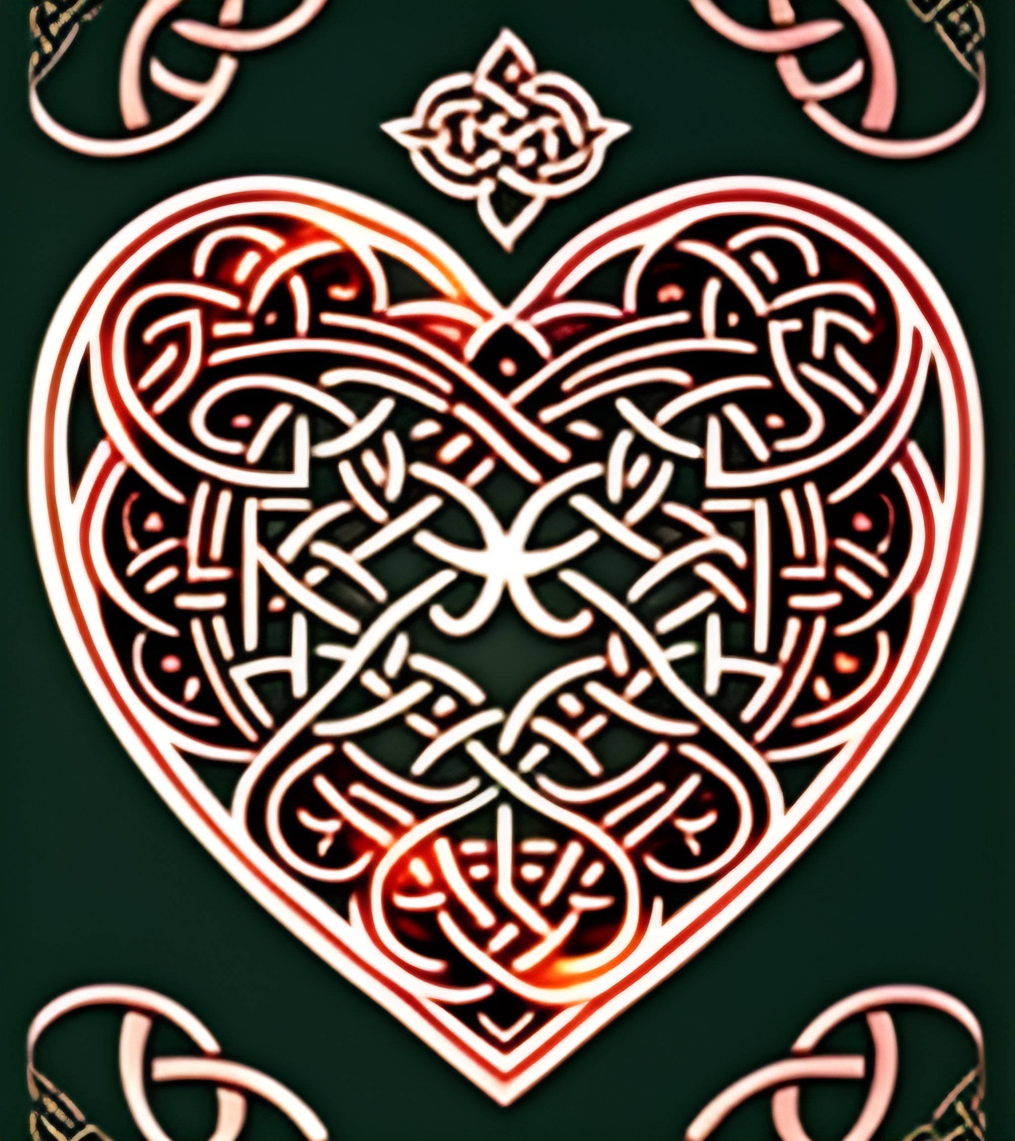 Lexica - Heart intertwined elfish, Celtic knots, symmetrical and beautiful with intricate shapes ...
