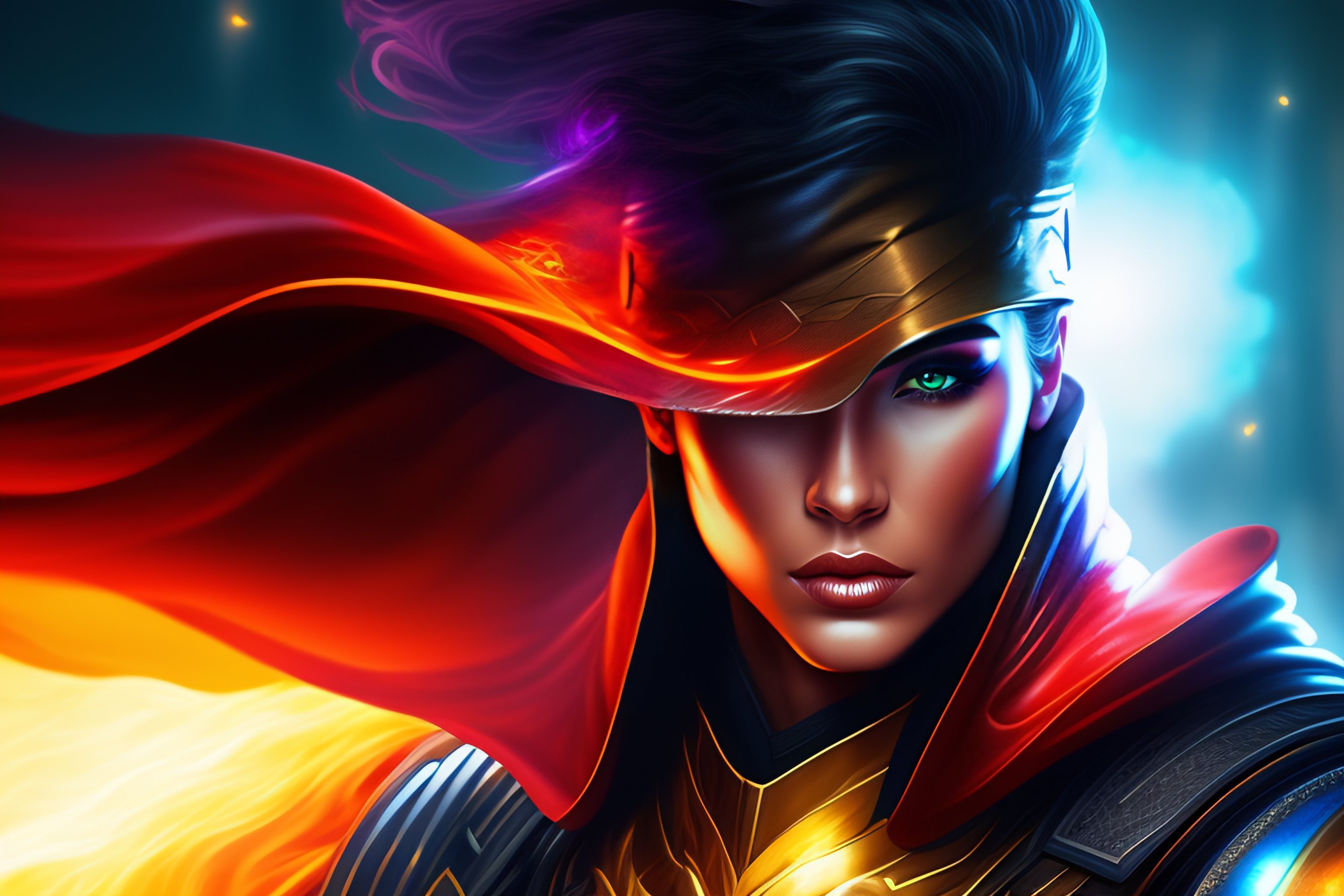 Lexica - Hero fight Digital painting Ultra detailed Futuristic psychic ...