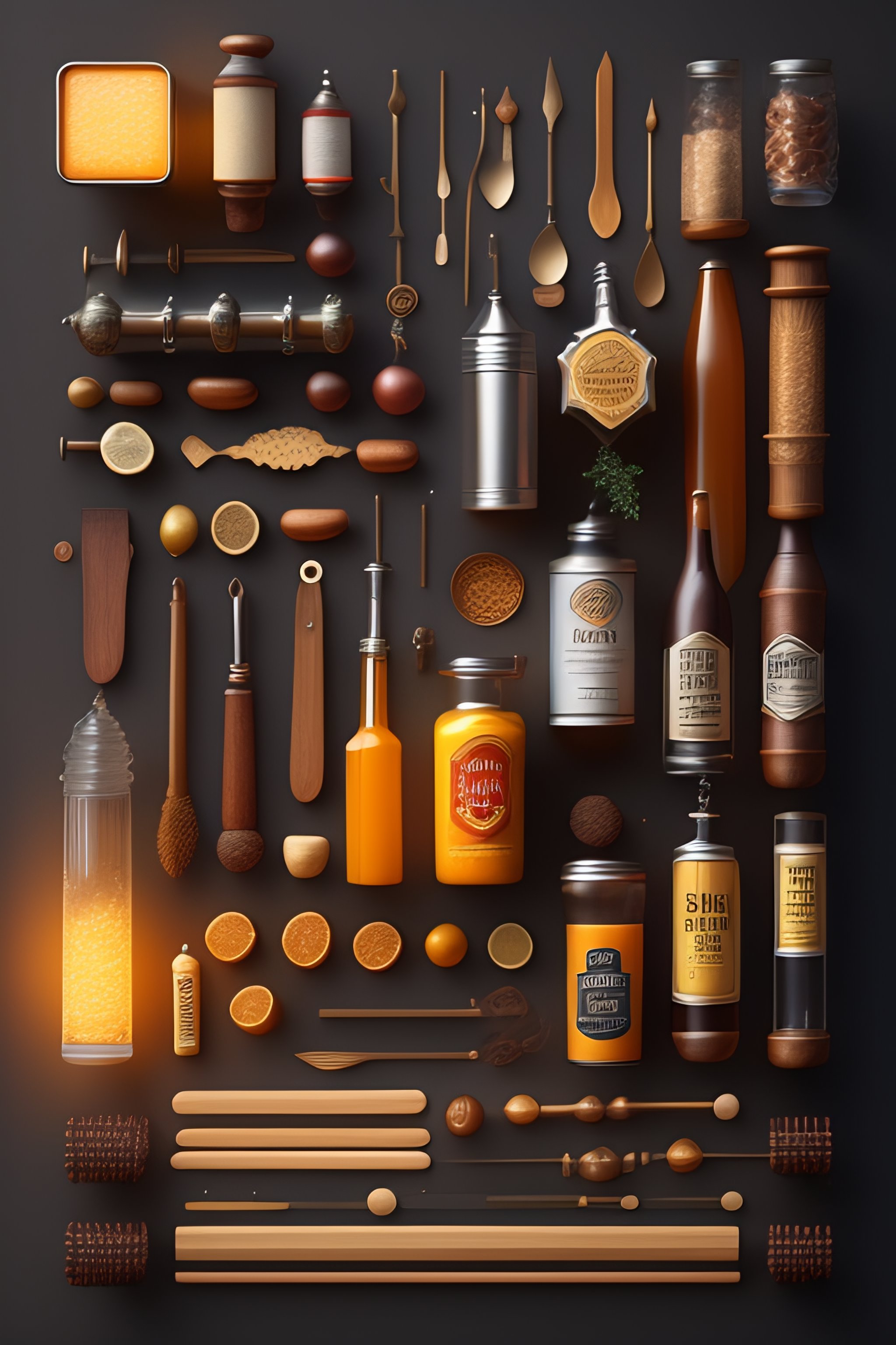 Lexica - Bar tools , costumes and props, knolling, knolling layout ...