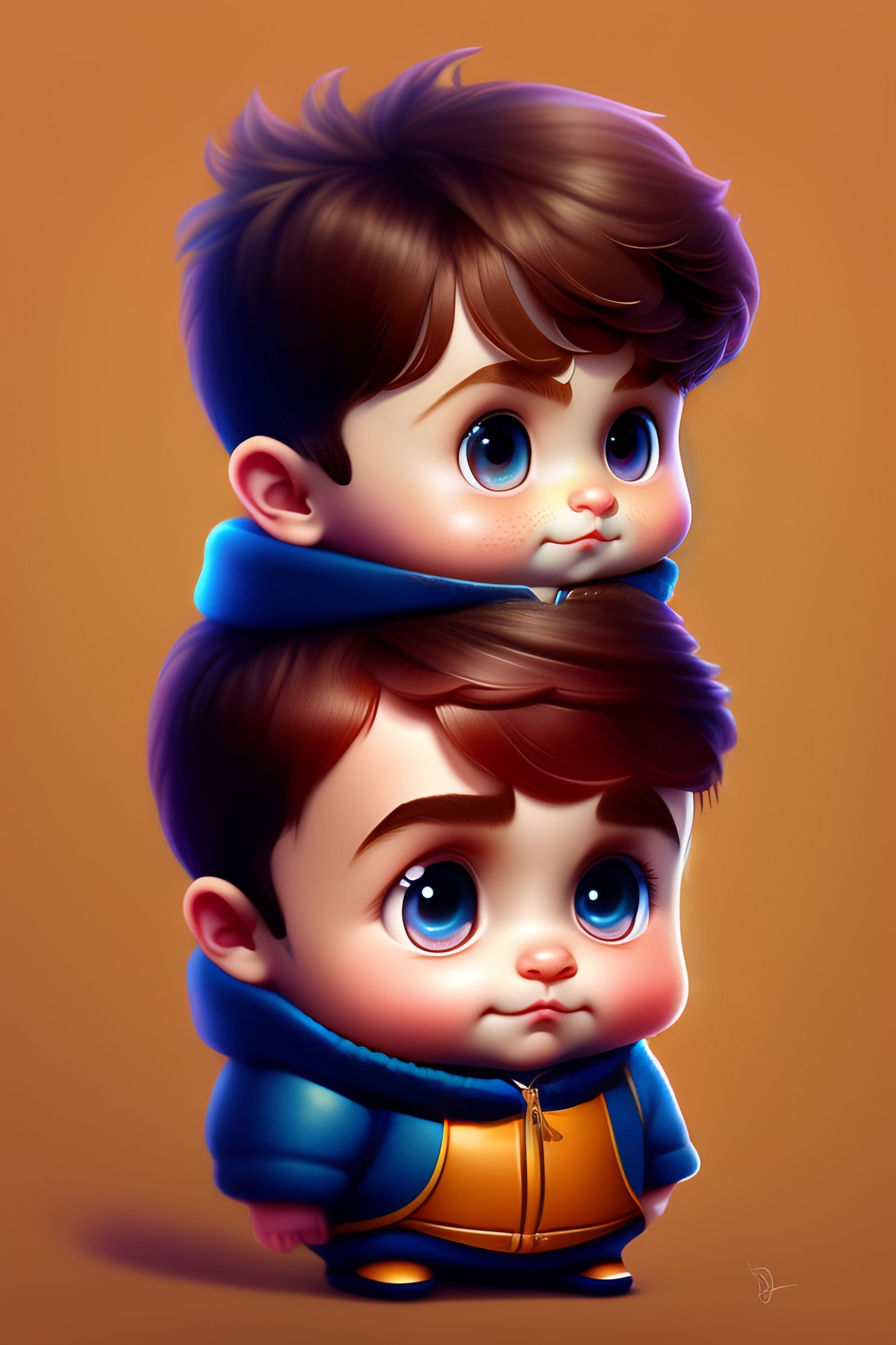 Lexica - Cute and adorable cartoon daniel radcliffe baby, fantasy ...