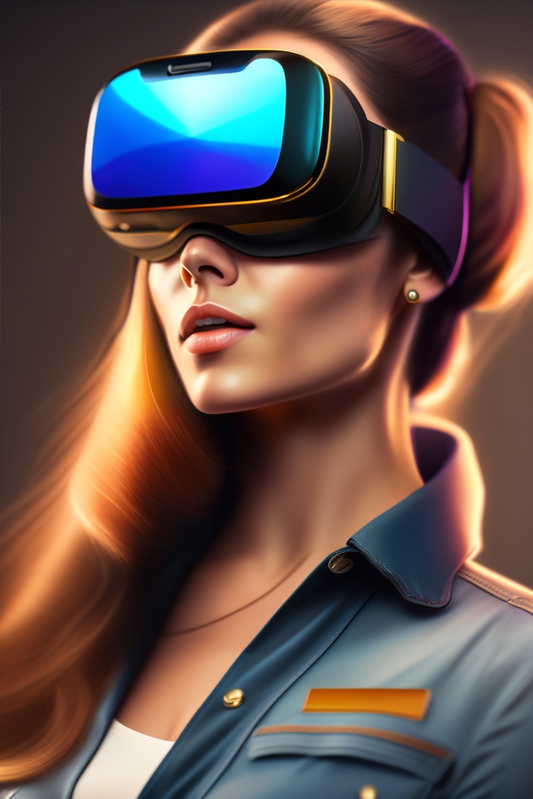 Lexica - VIRTUAL REALITY WOMAN, VR GLASS