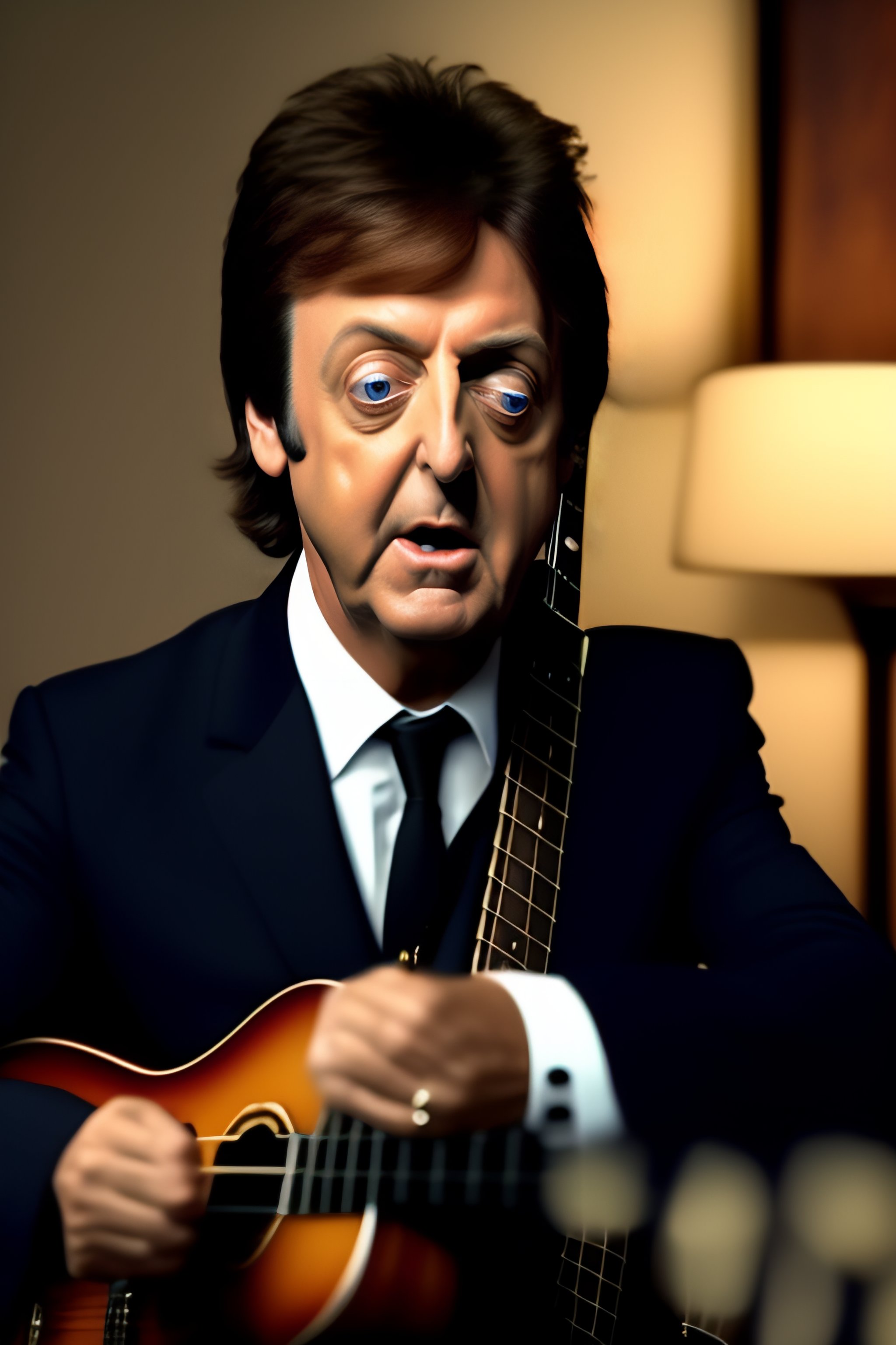 Lexica - Paul McCartney as a muppet, playing bass