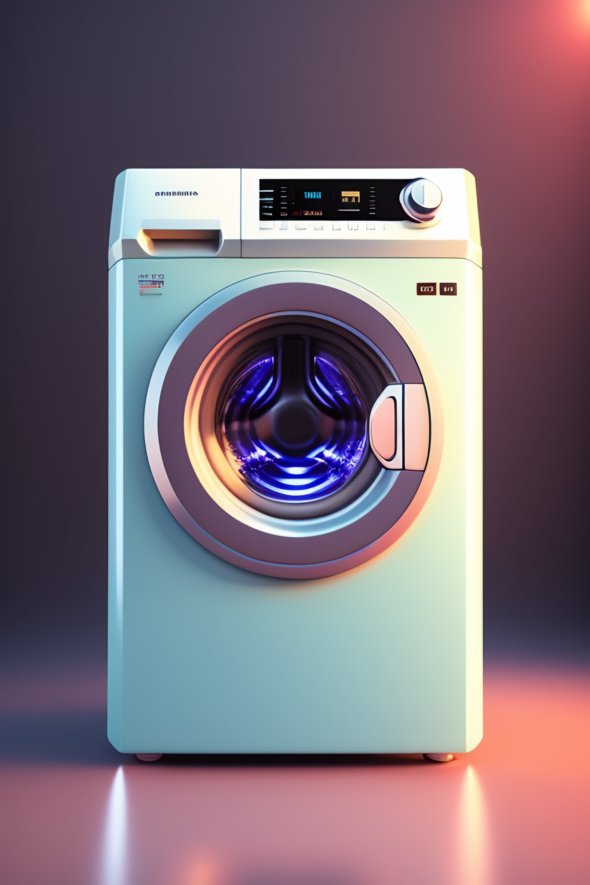 Lexica - Vintage personal washing machine devices, 1990s, c4d render ...