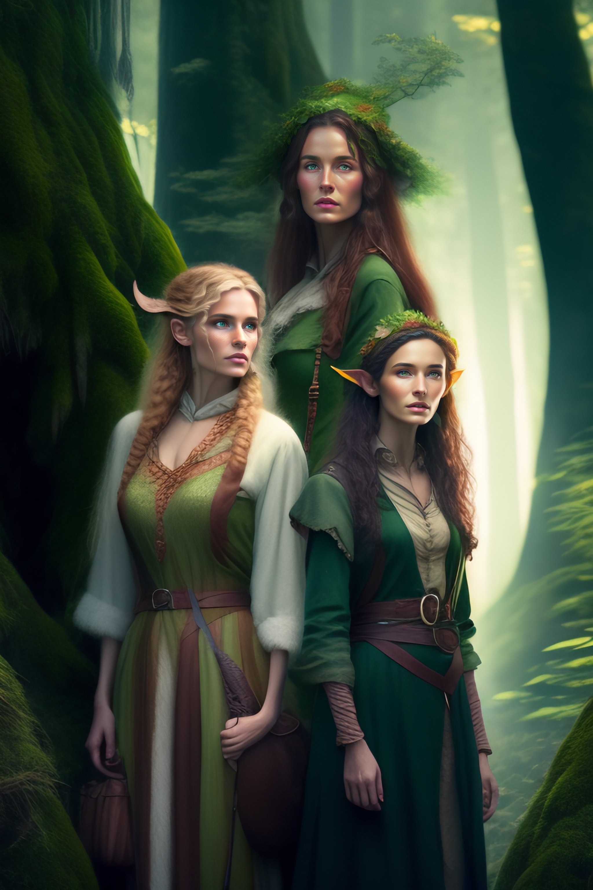 Lexica - In a dense, magical forest, a group of women elves live and ...