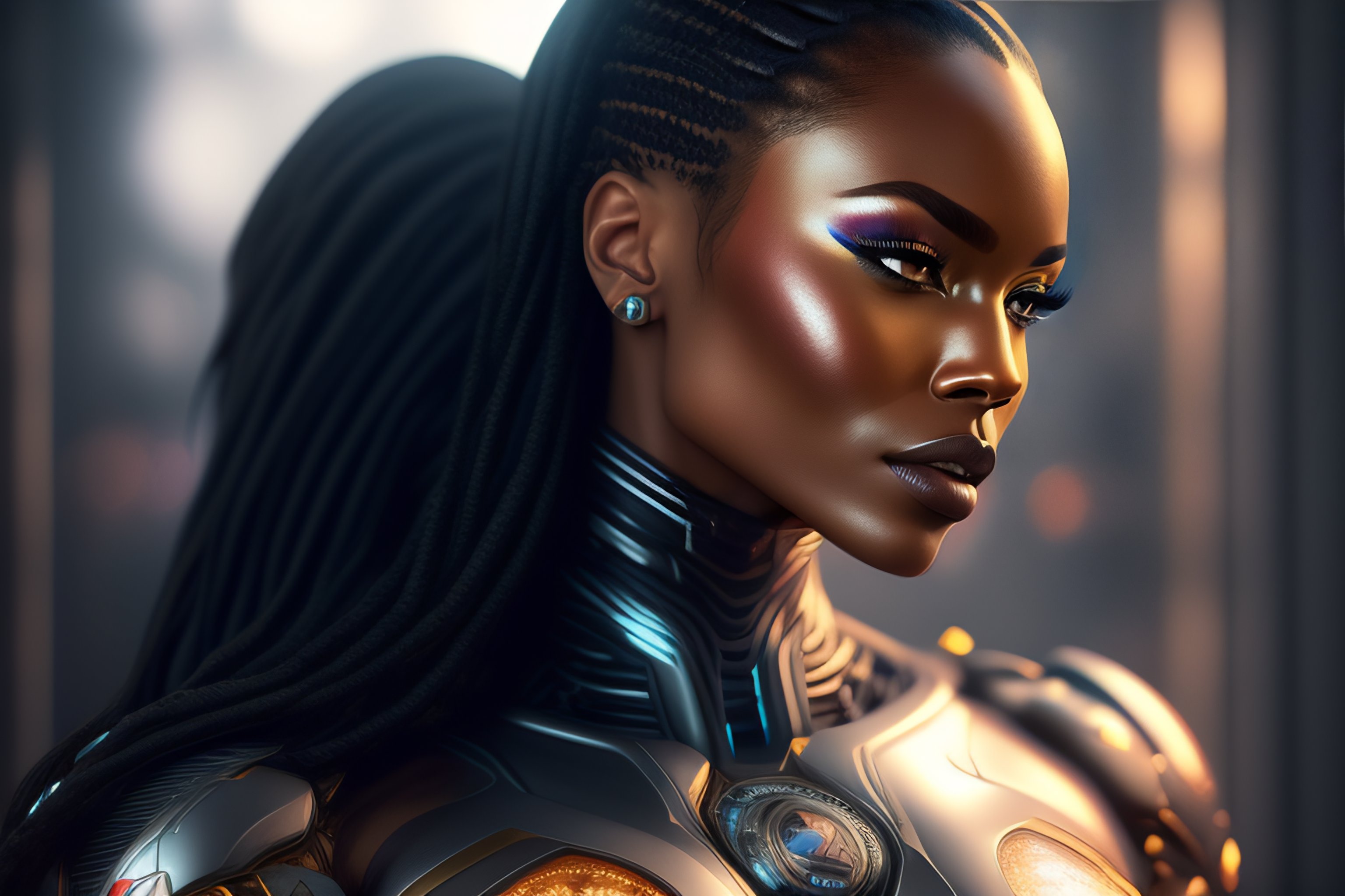 Lexica - Cyborg, render, hdr, hyperrealistic, stunning art, masterpiece ...