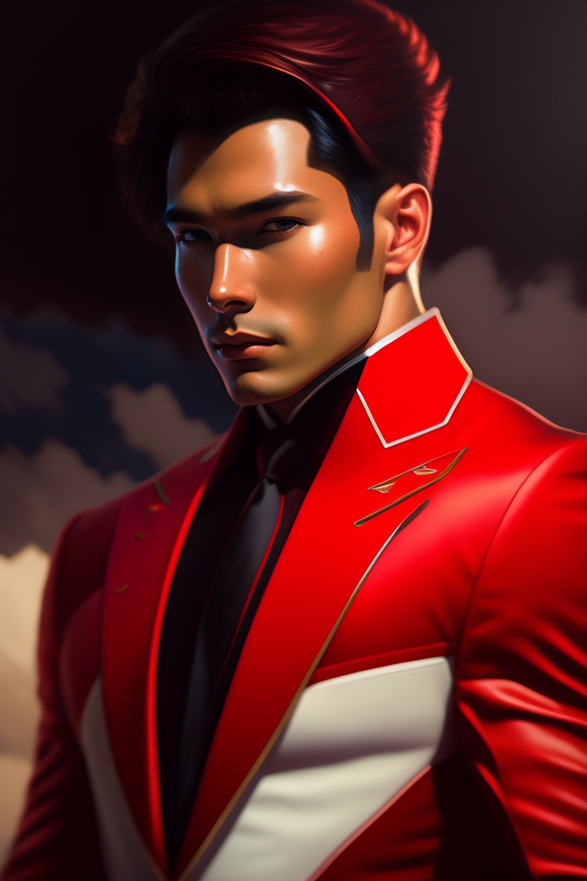 Lexica - A ultradetailed beautiful panting of a male superhero in a red ...