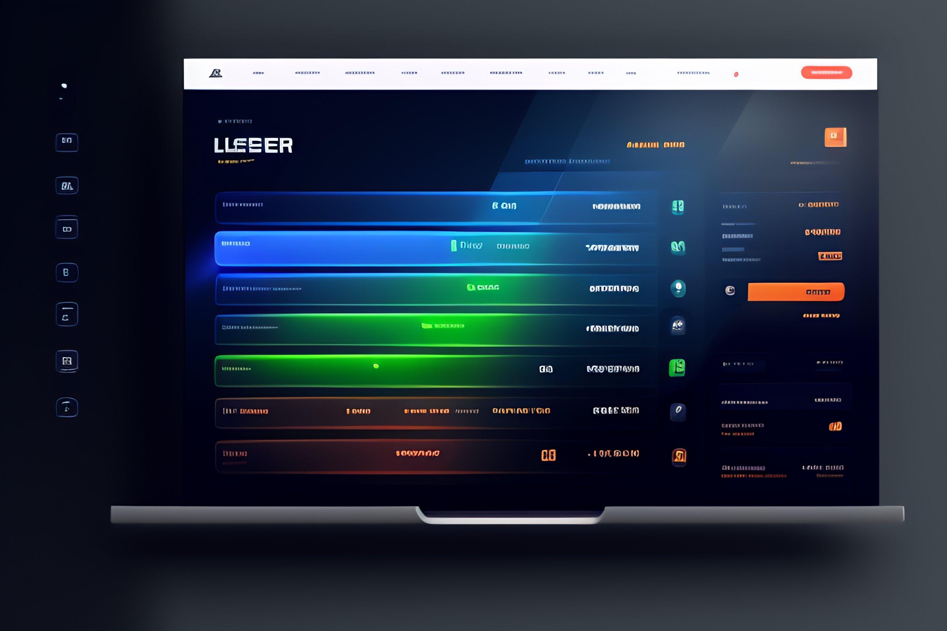 Lexica - Cybersports ladder page UI/UX with players ranking from the best to the worst ...