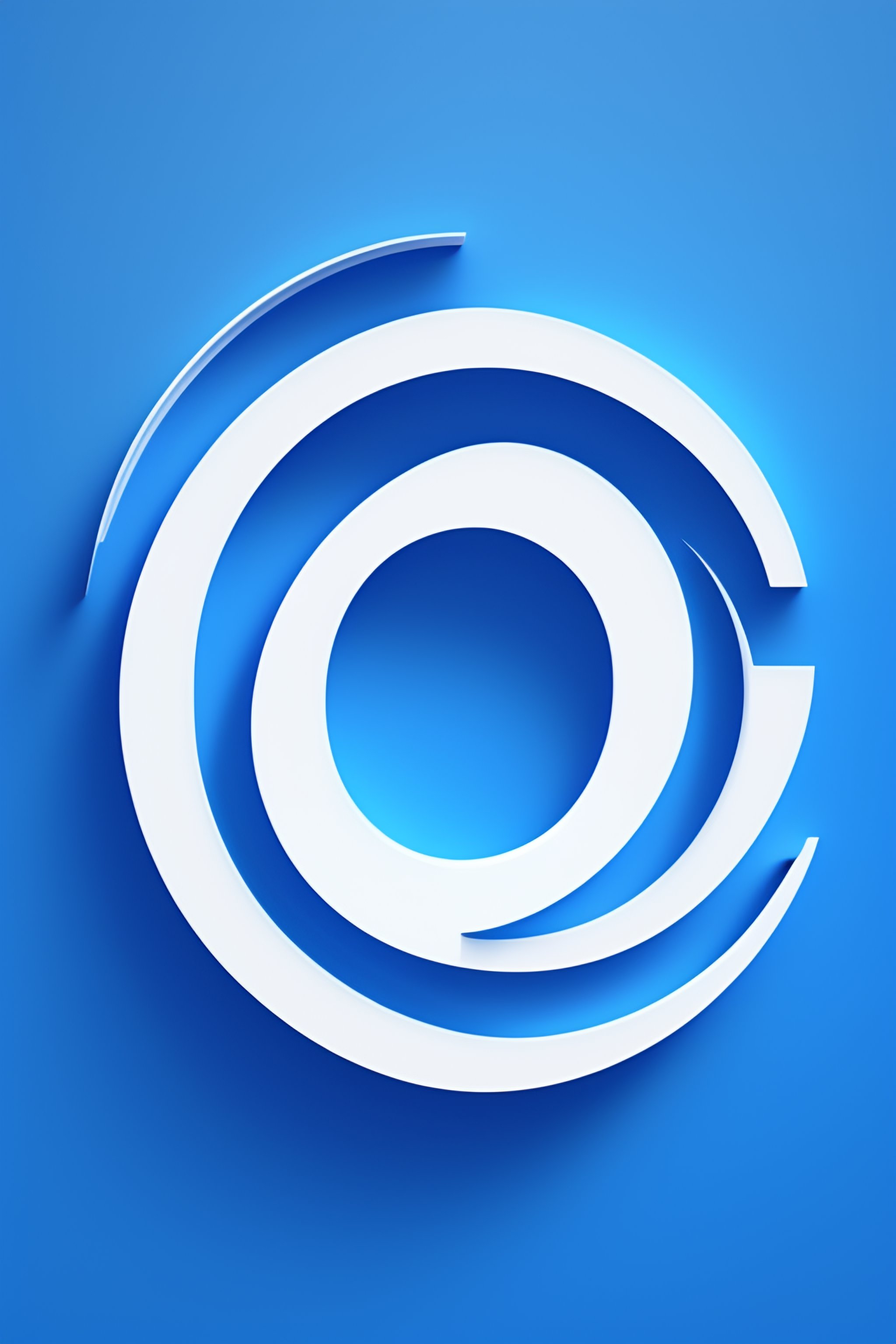 Lexica - A blue background with a white symbol in the middle, a ...