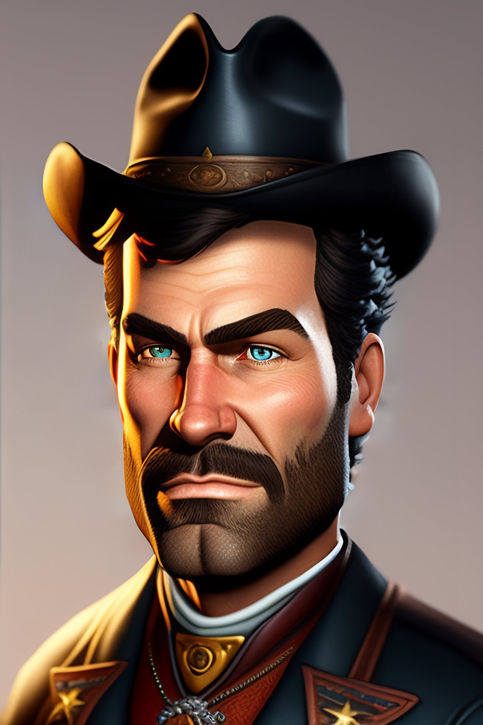 Lexica - Arthur morgan caricature
