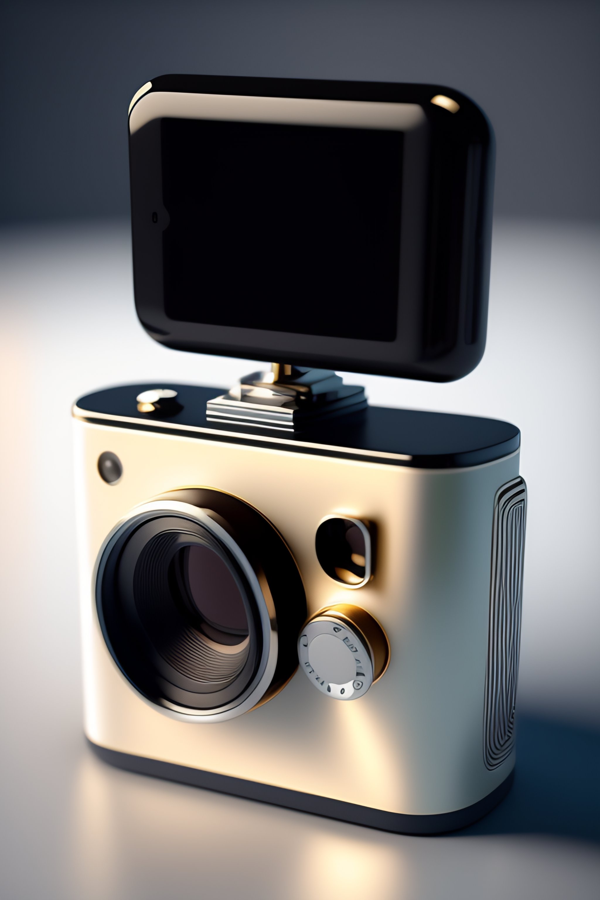 Lexica - Designed by Apple. Futuristic retro digital film camera with ...
