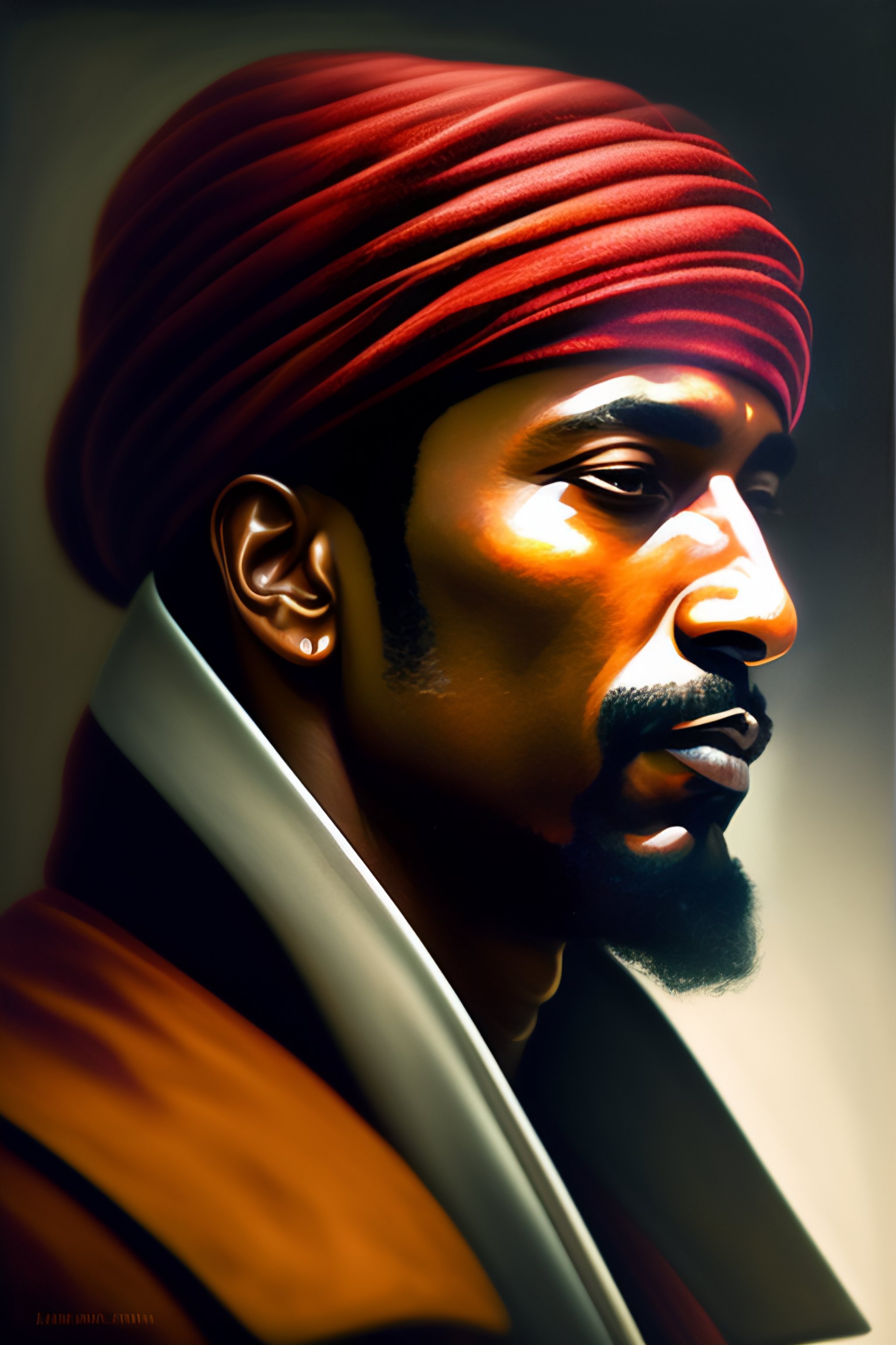 Lexica - Portrait of a revolutionary man