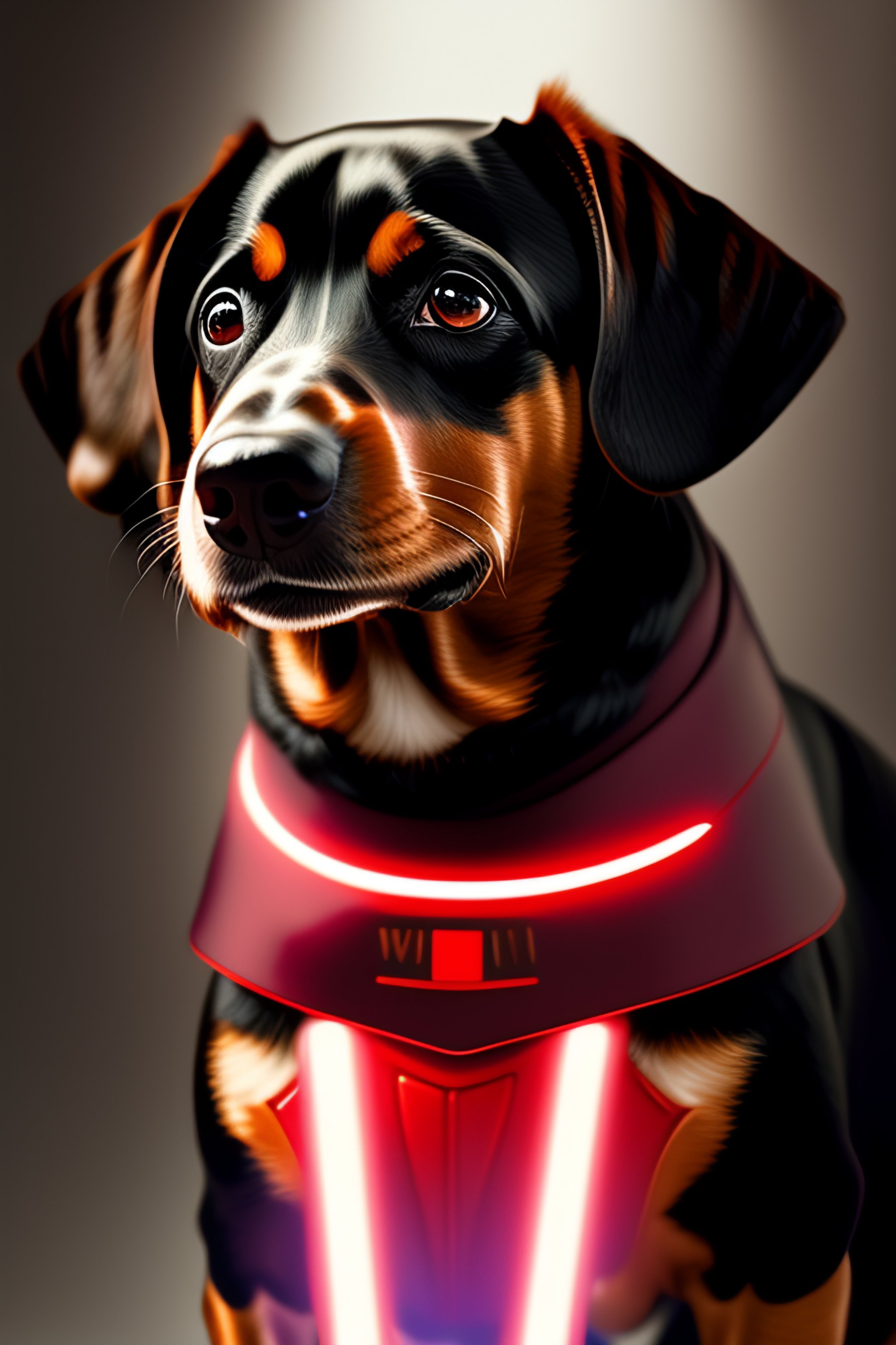 Lexica - Star Wars scene artificial intelligence dog small black and ...