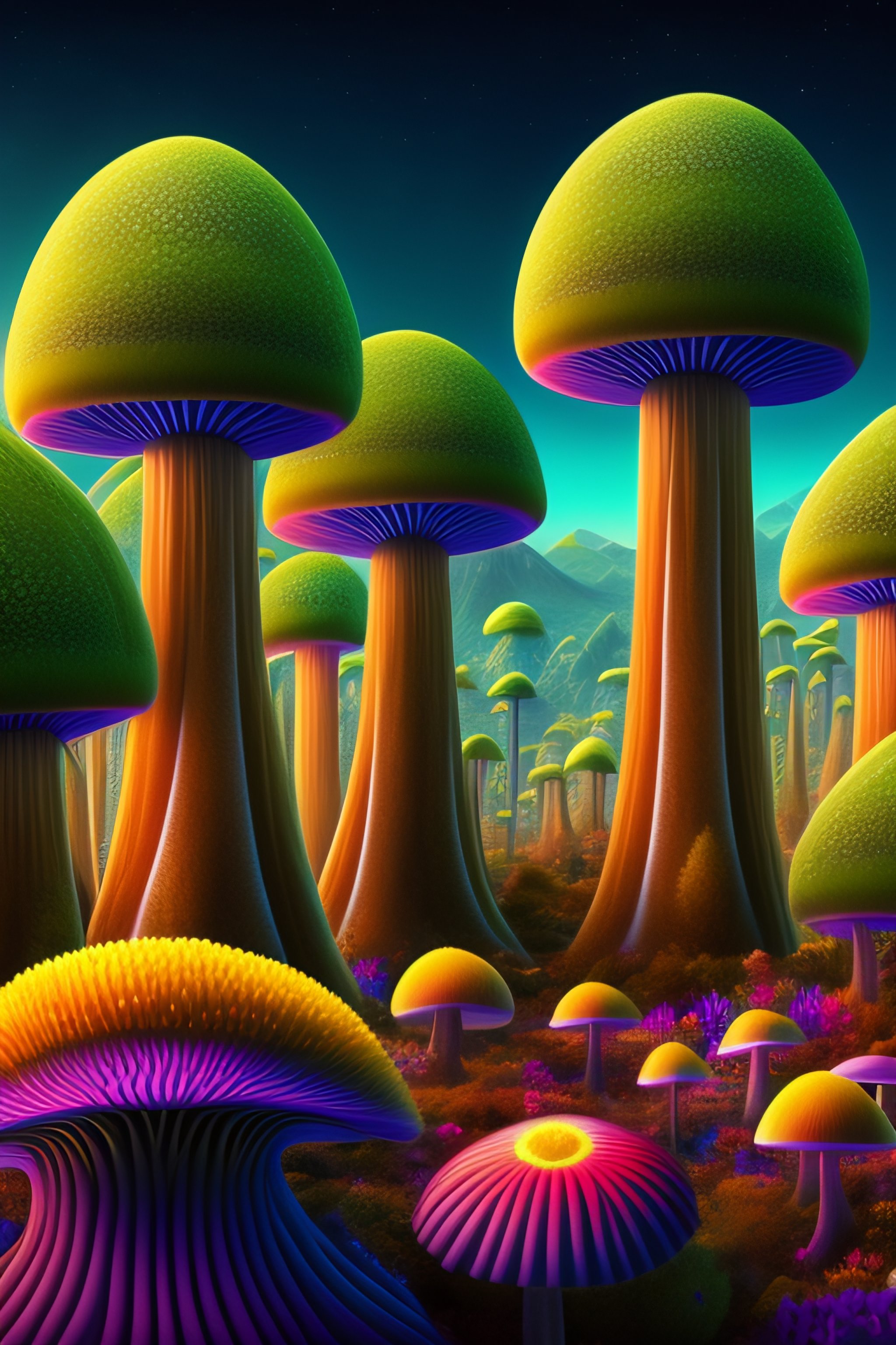 Lexica - Nature, high resolution, very detailed, crowded aliens, weird ...