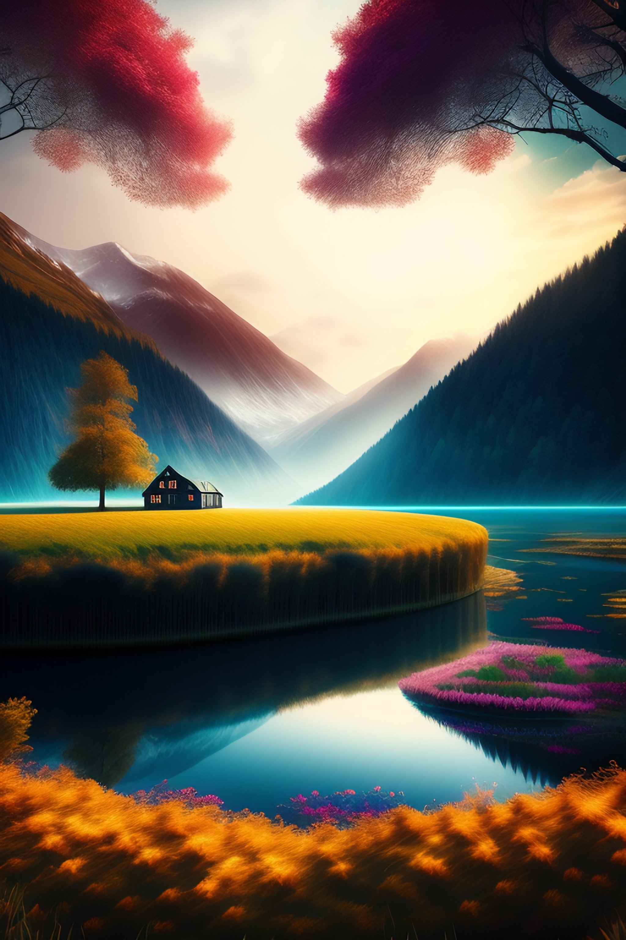 Lexica - Happiness, landscape, beautiful, incredible