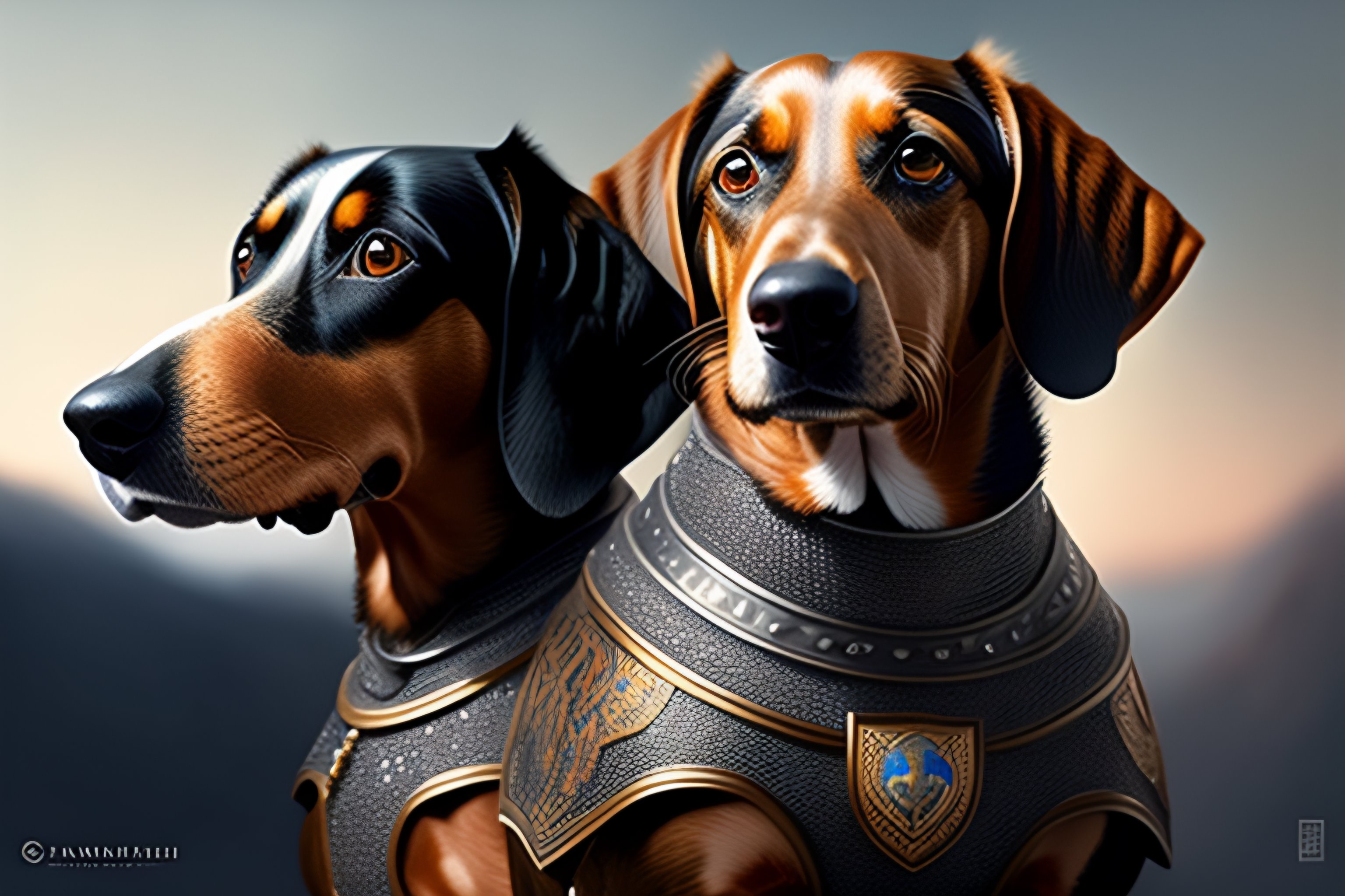 Lexica - Dog small dachshund animal as a realistic fantasy knight ...