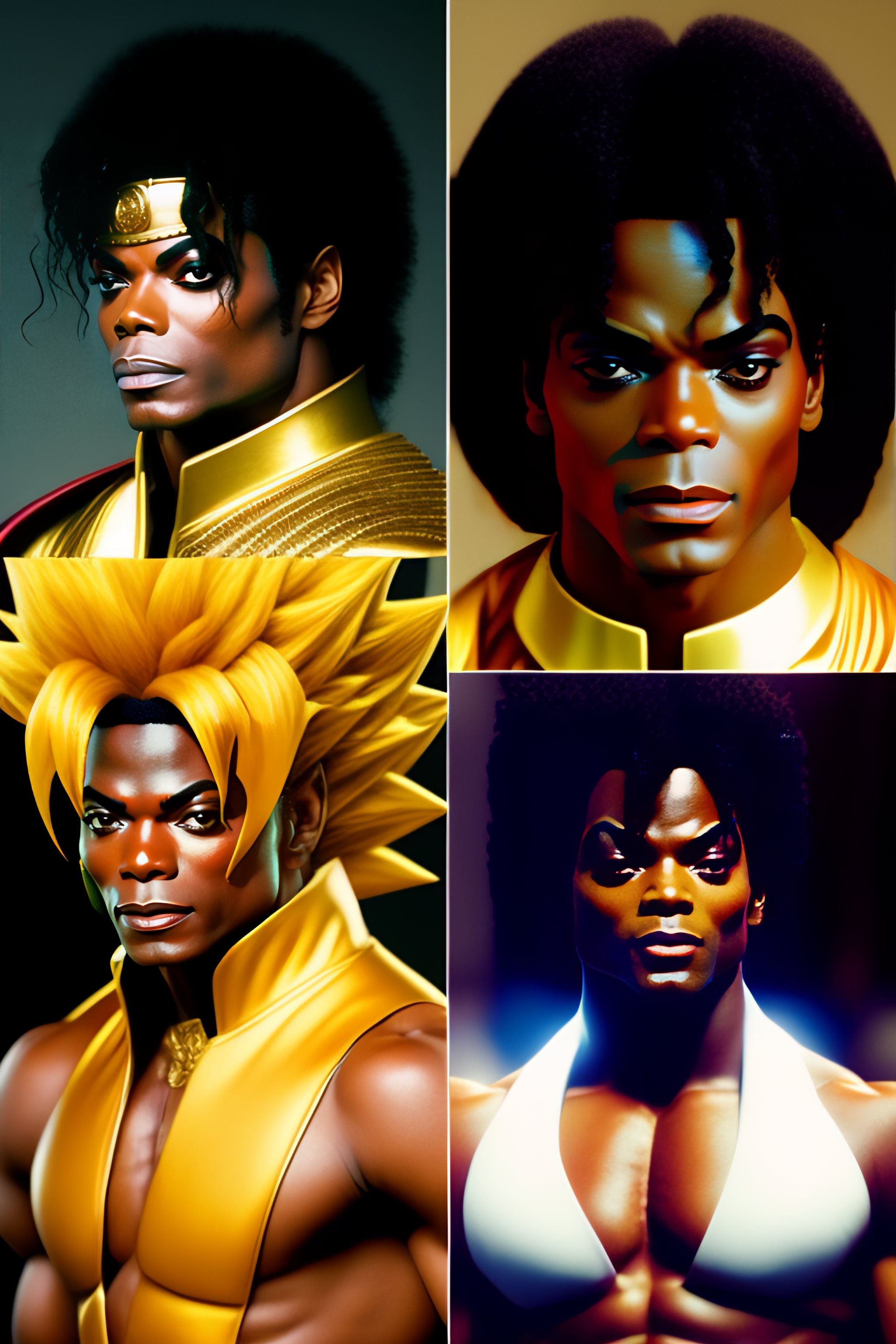 Lexica - Michael Jackson Super Saiyan