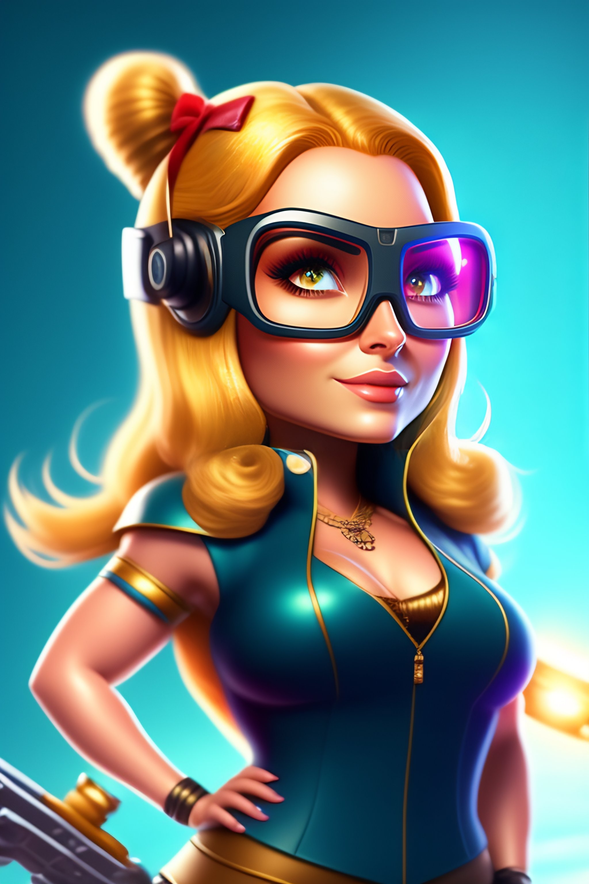 Lexica - Ad for a startup game for women. female CEO is a girly minion