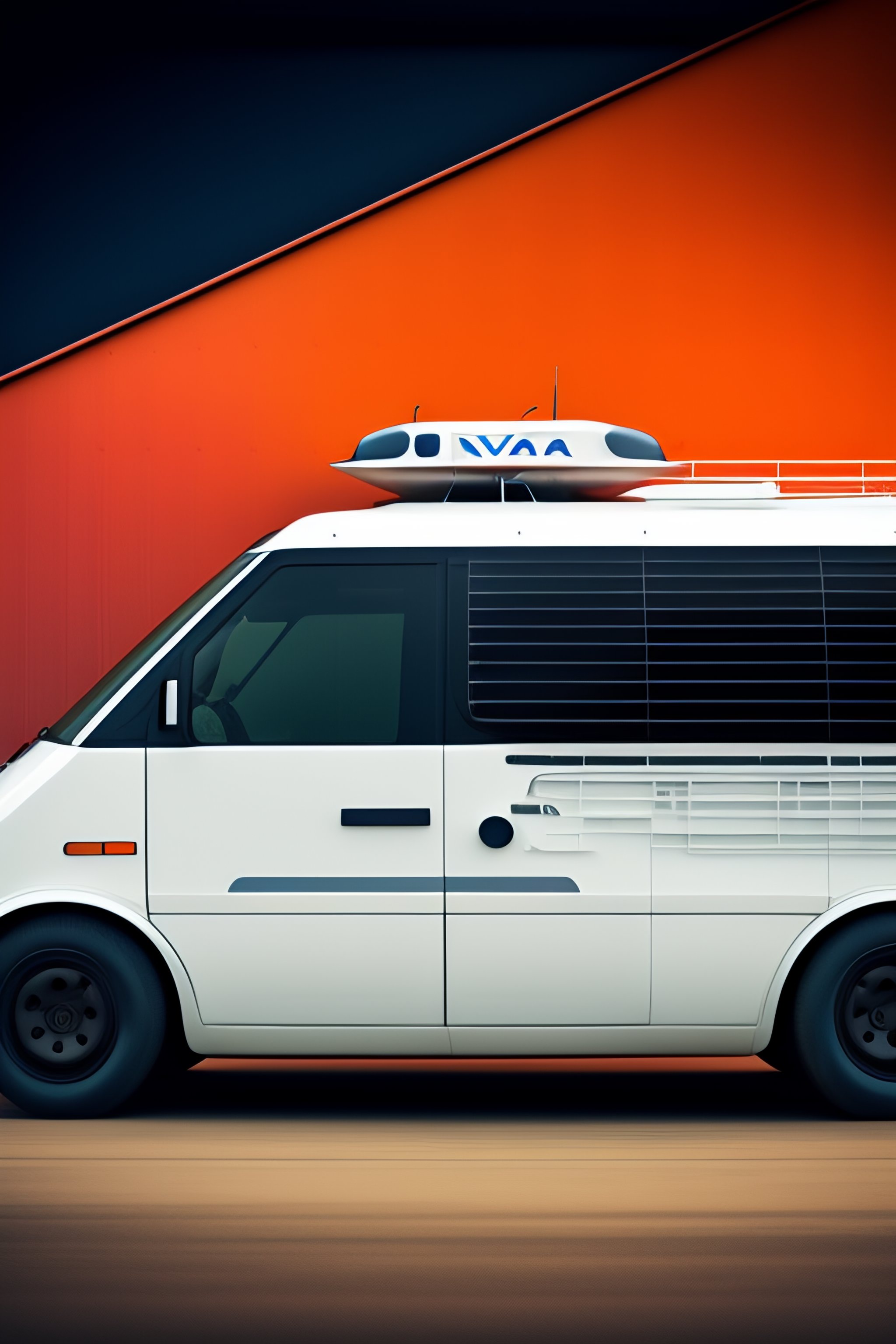 Lexica - Side view minivan, rusty and dust covered, nasa vehicle ...