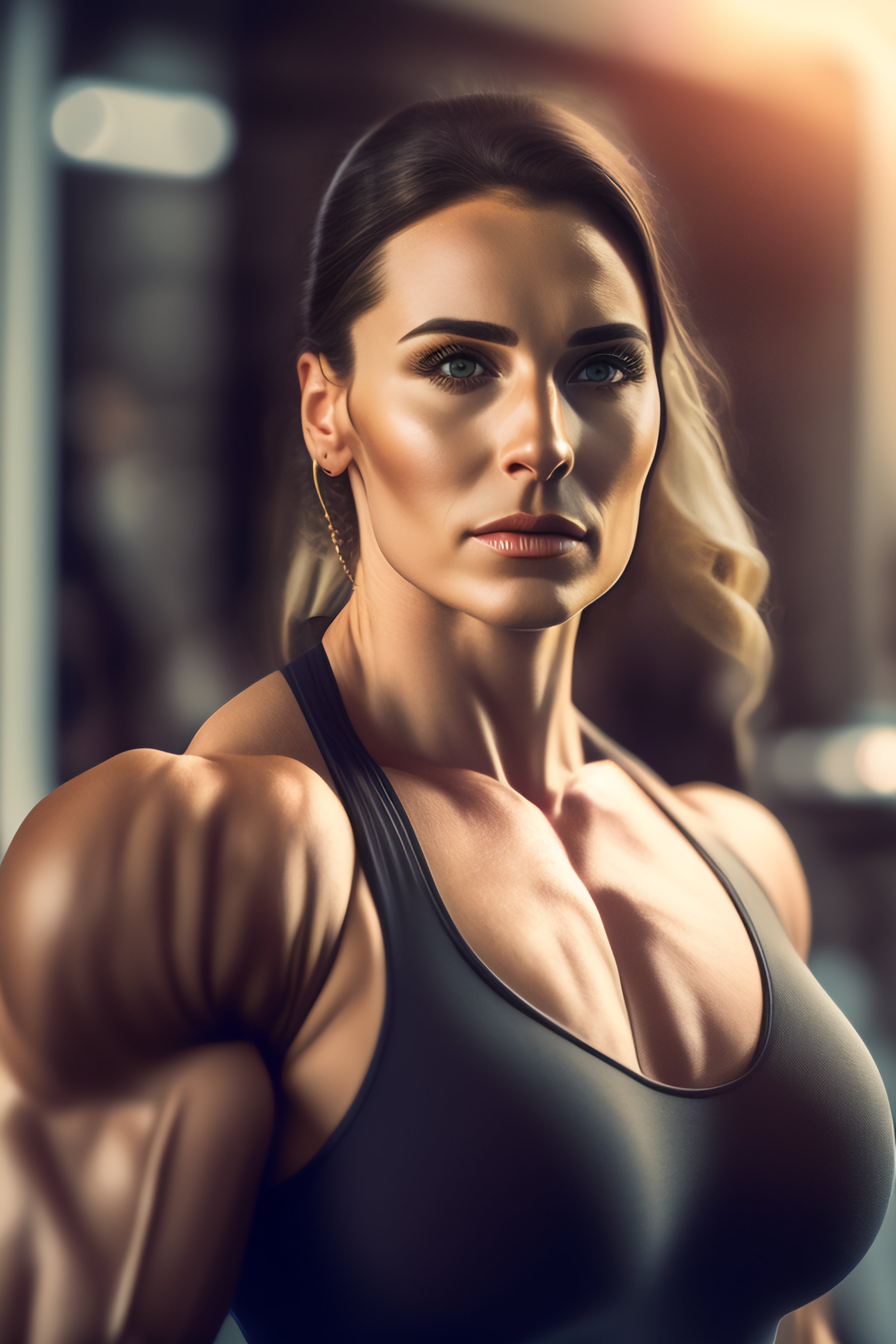 Lexica - (Woman bodybuilder, candid, 8k, masterpiece, high-res, insane ...
