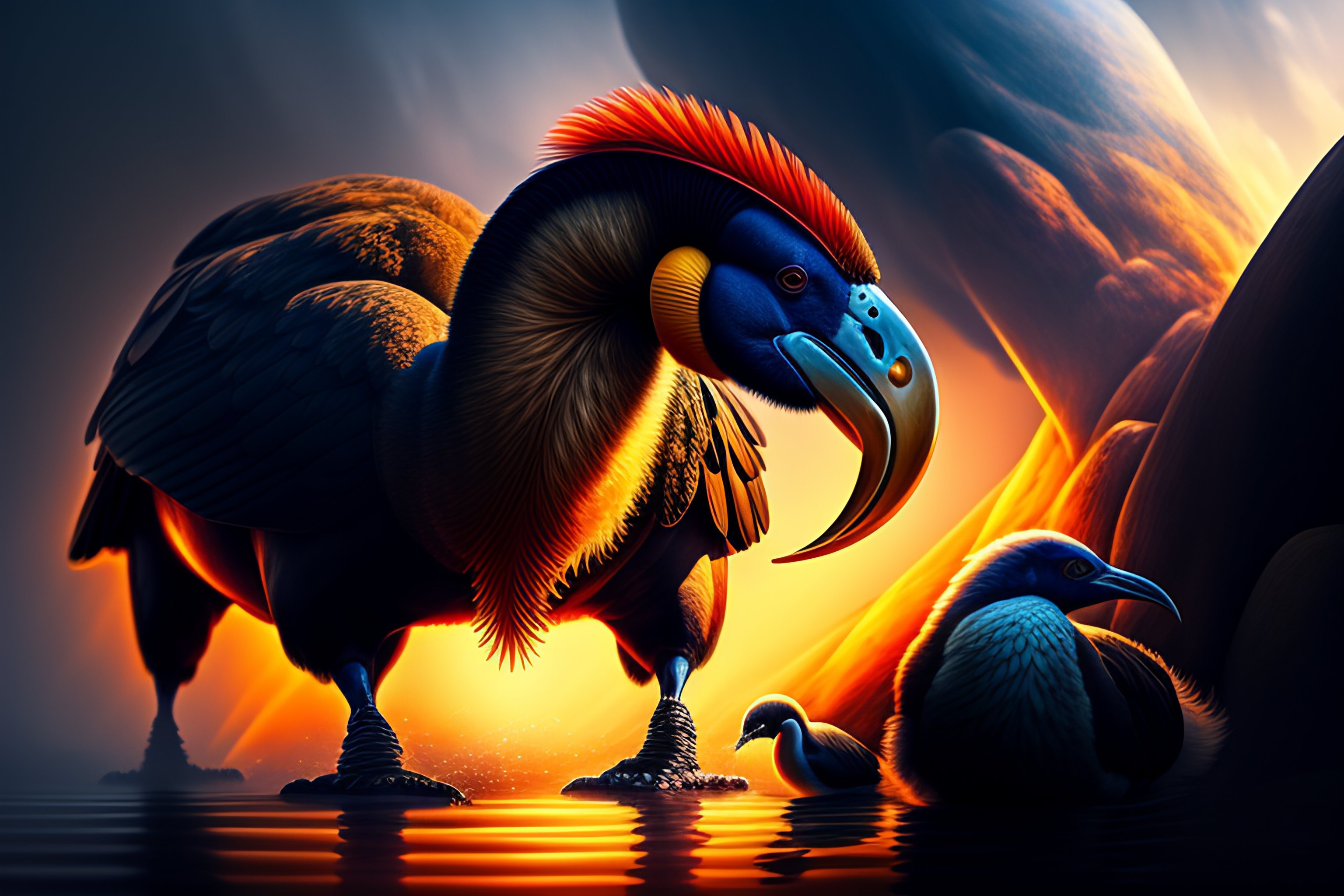 Lexica - Dodo, dodos, Atmosphere, dodo, battle, fray, close-up, action ...