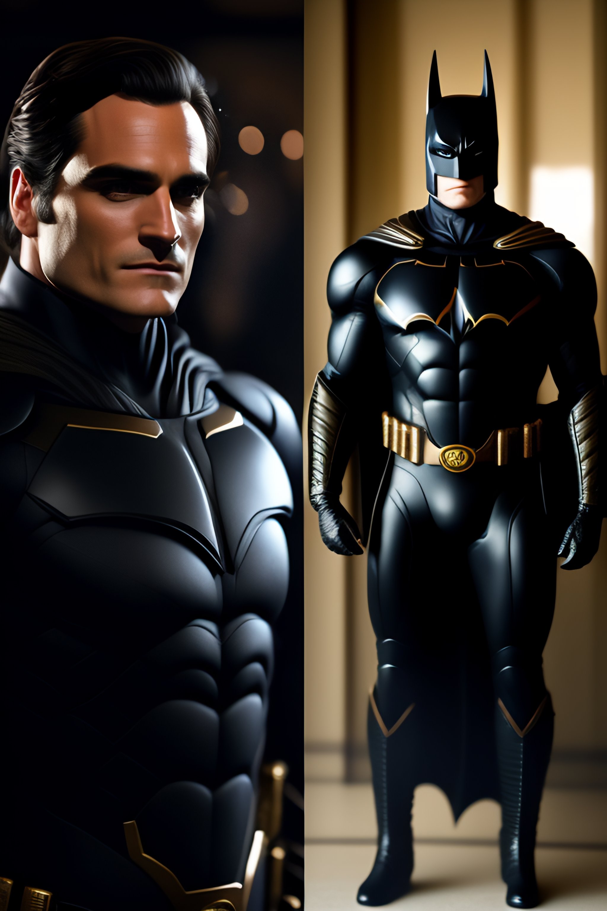 Lexica - Joaquin Phoenix as bruce wayne with batsuit in batman movie ...