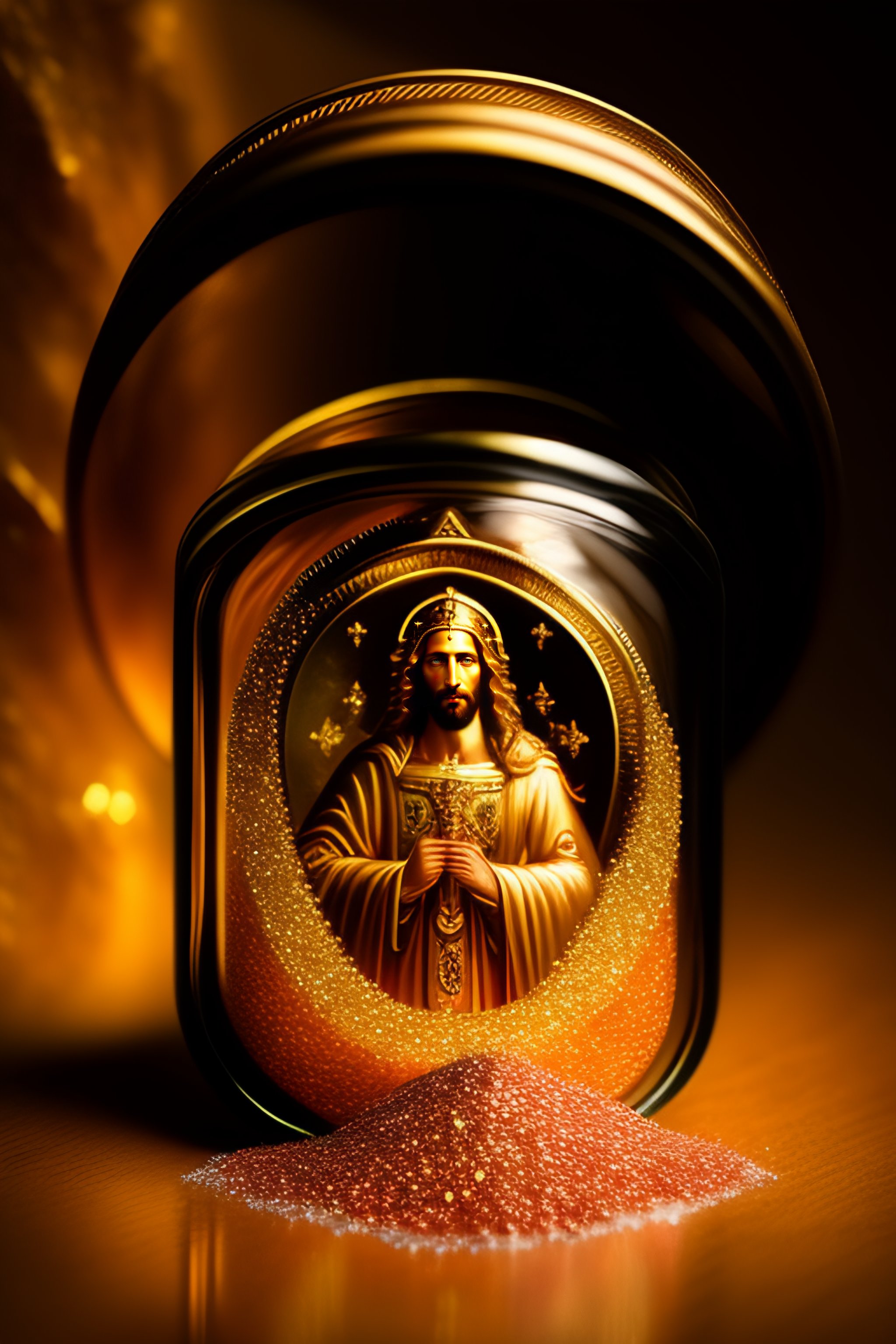 Lexica - Christ's wounds with ruby gemstones mixed with gold flakes in ...