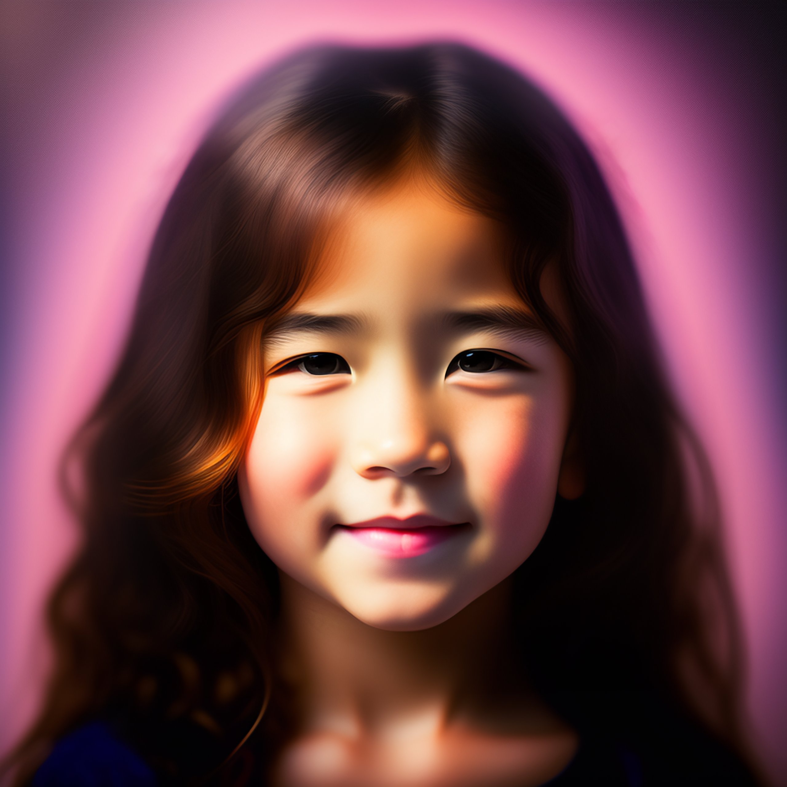 Lexica - Girl head portrait light color