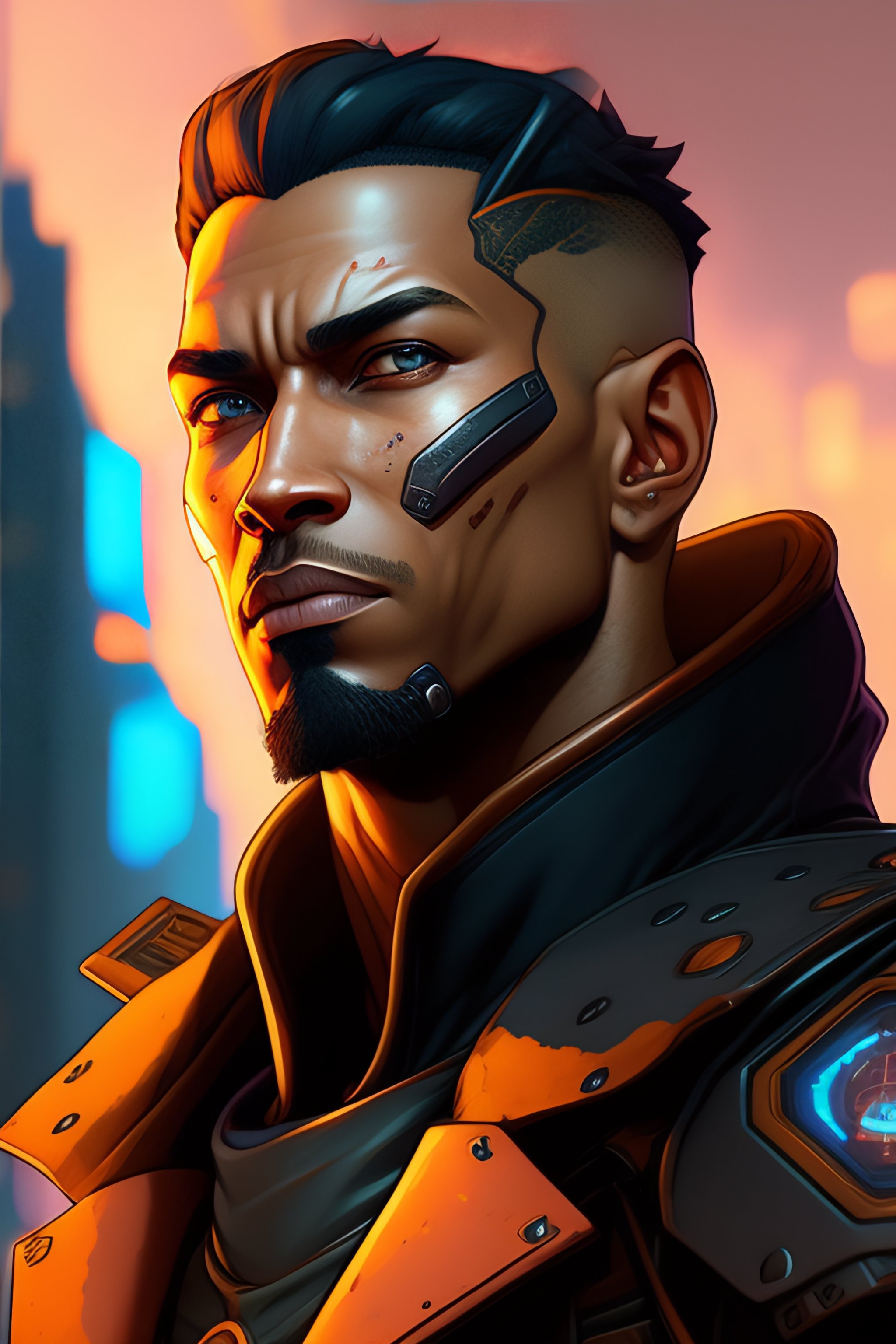 Lexica - A study of cell shaded portrait of james cameron cyborg as ...