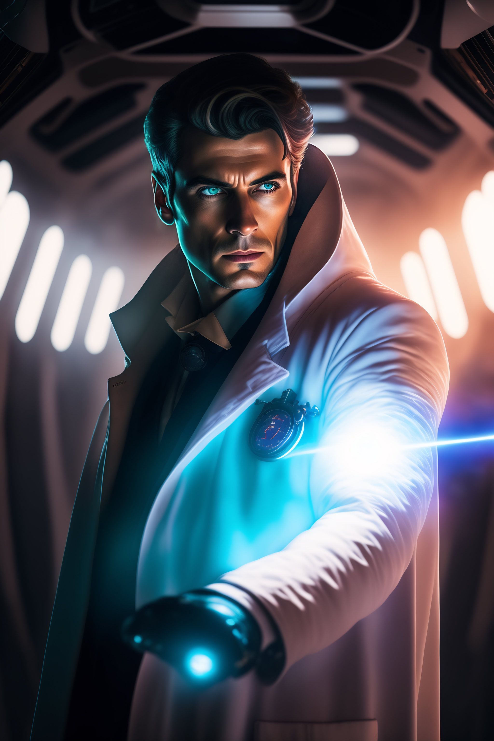 Lexica - A badass photo of doctor who in space adventure movie by nuri ...