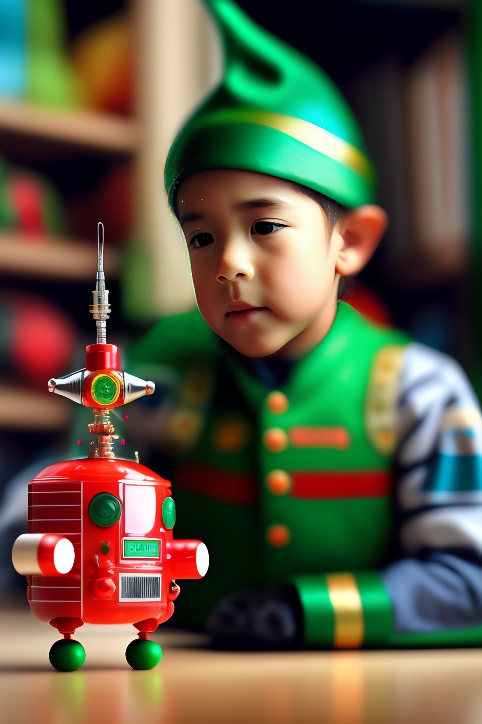 Lexica - A real elf making a robot toy