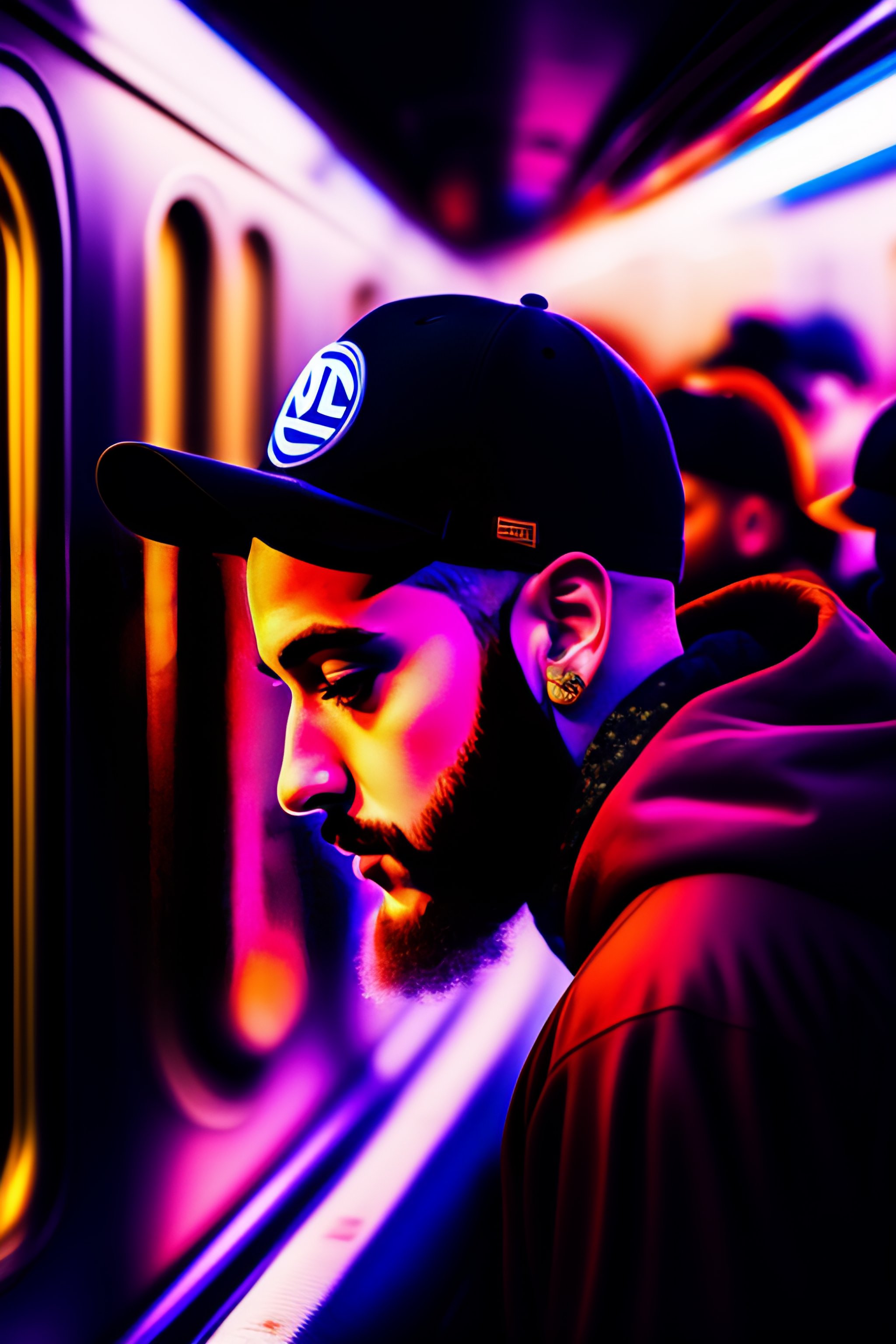 Lexica - Mac Miller concert on a subway, Train packed with fans, Mac ...