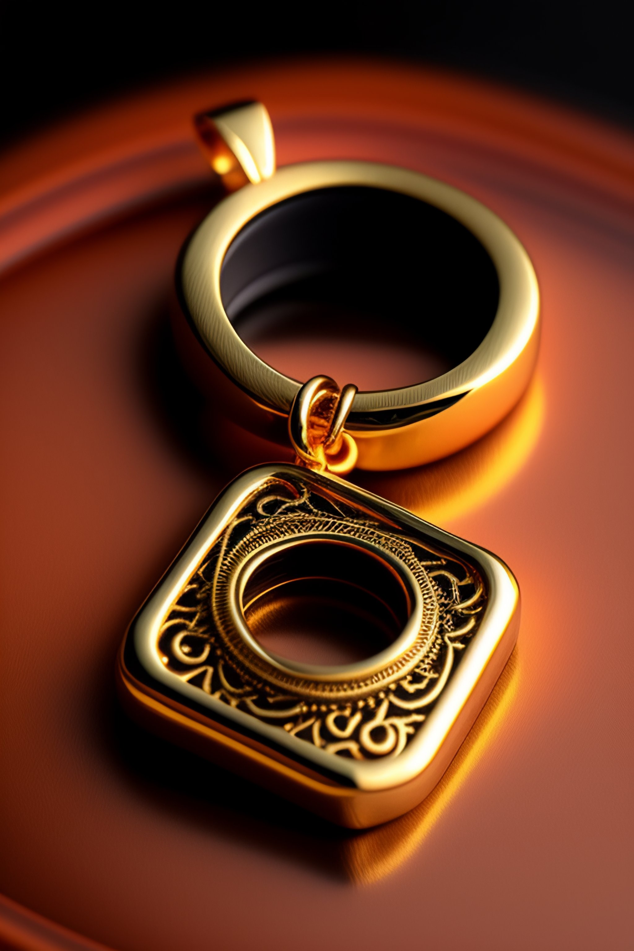 Lexica - Isometric Kaaba pendant