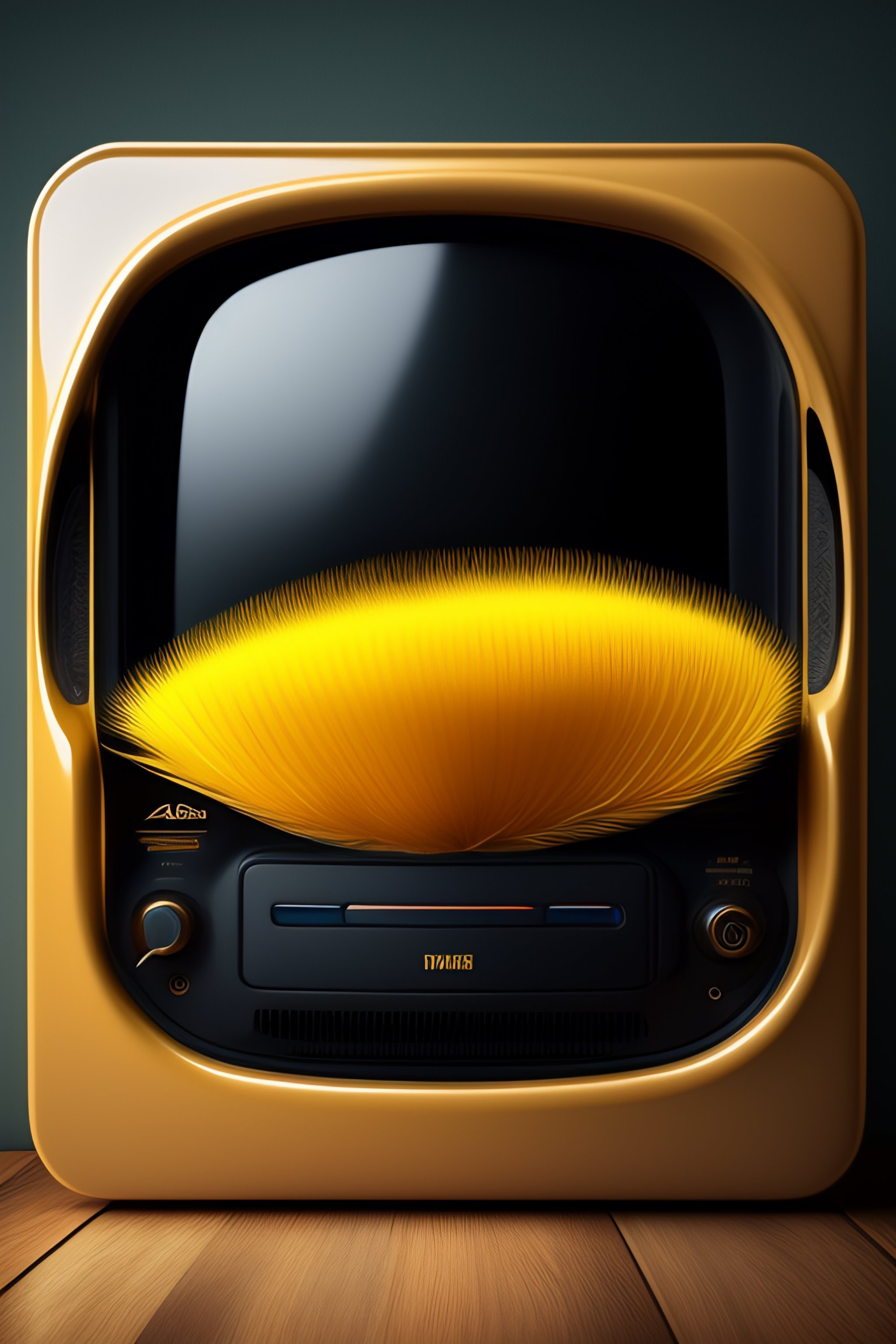 Lexica - Television with duck feather and the screen is in the ducks ...