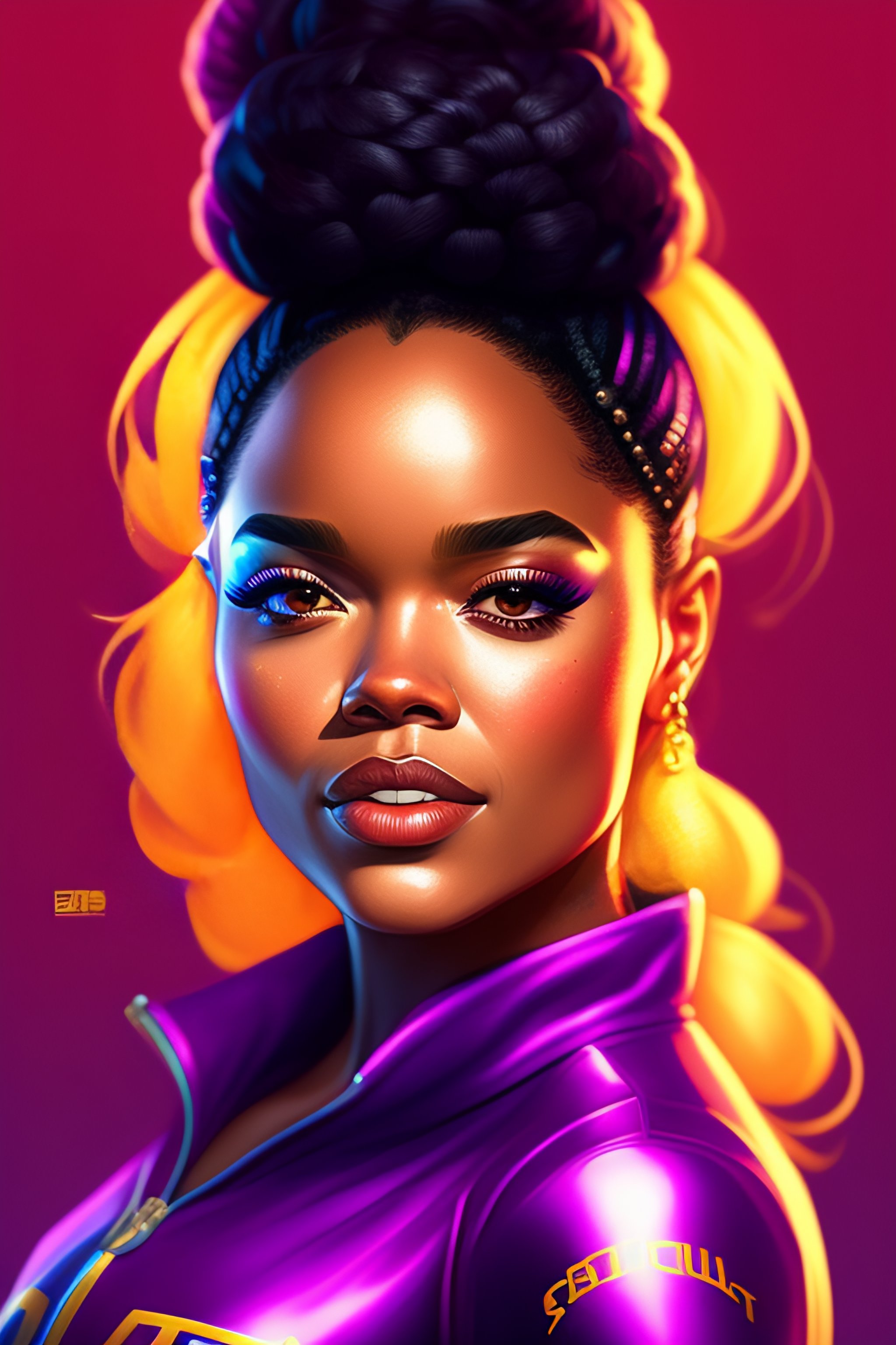 Lexica - A portrait of tessa thompson as a cheerleader, art by lois van ...