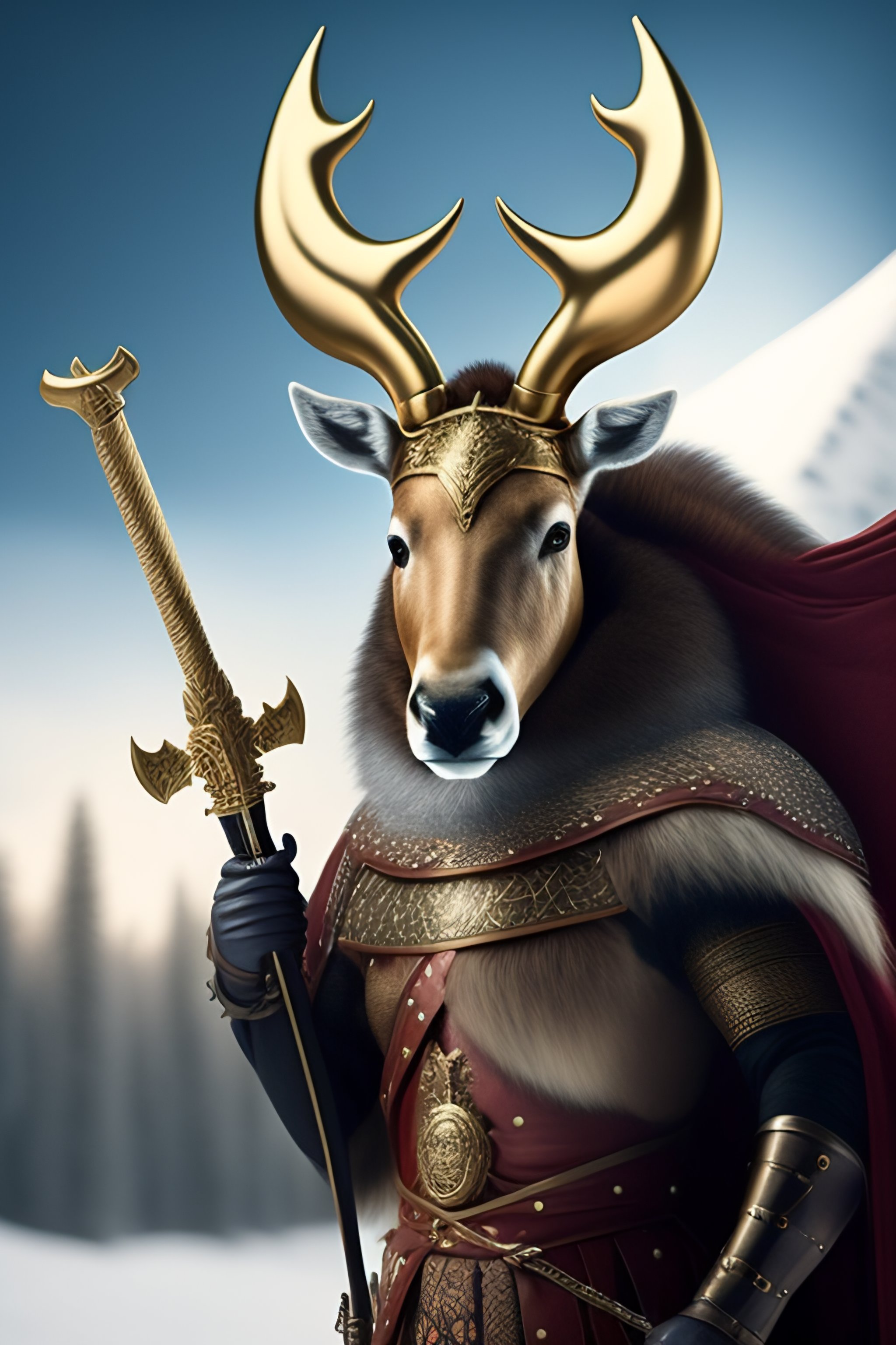 Lexica - Medieval reindeer armed with metallic guns