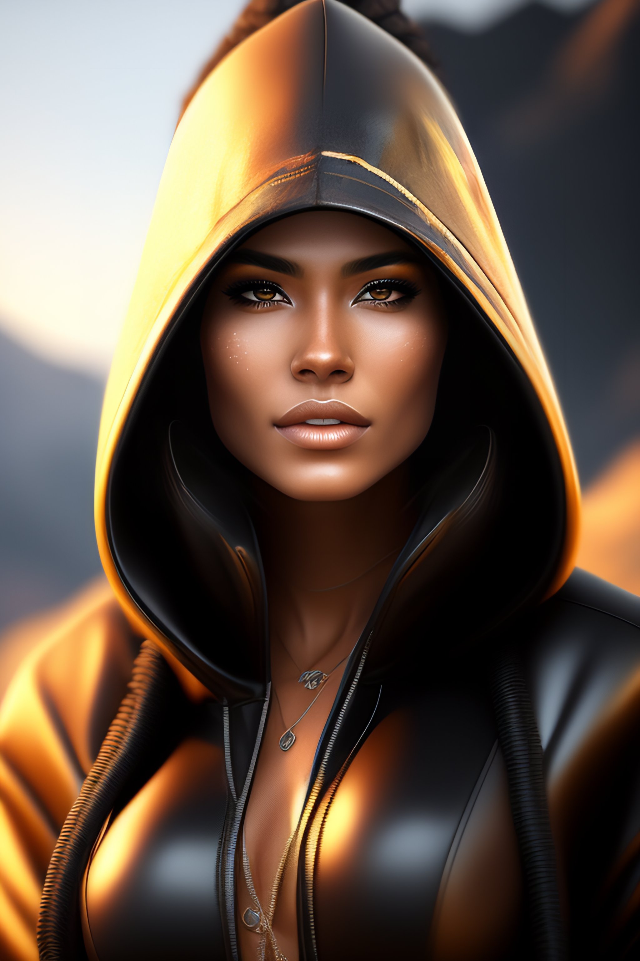 Hooded Female Assassin Art