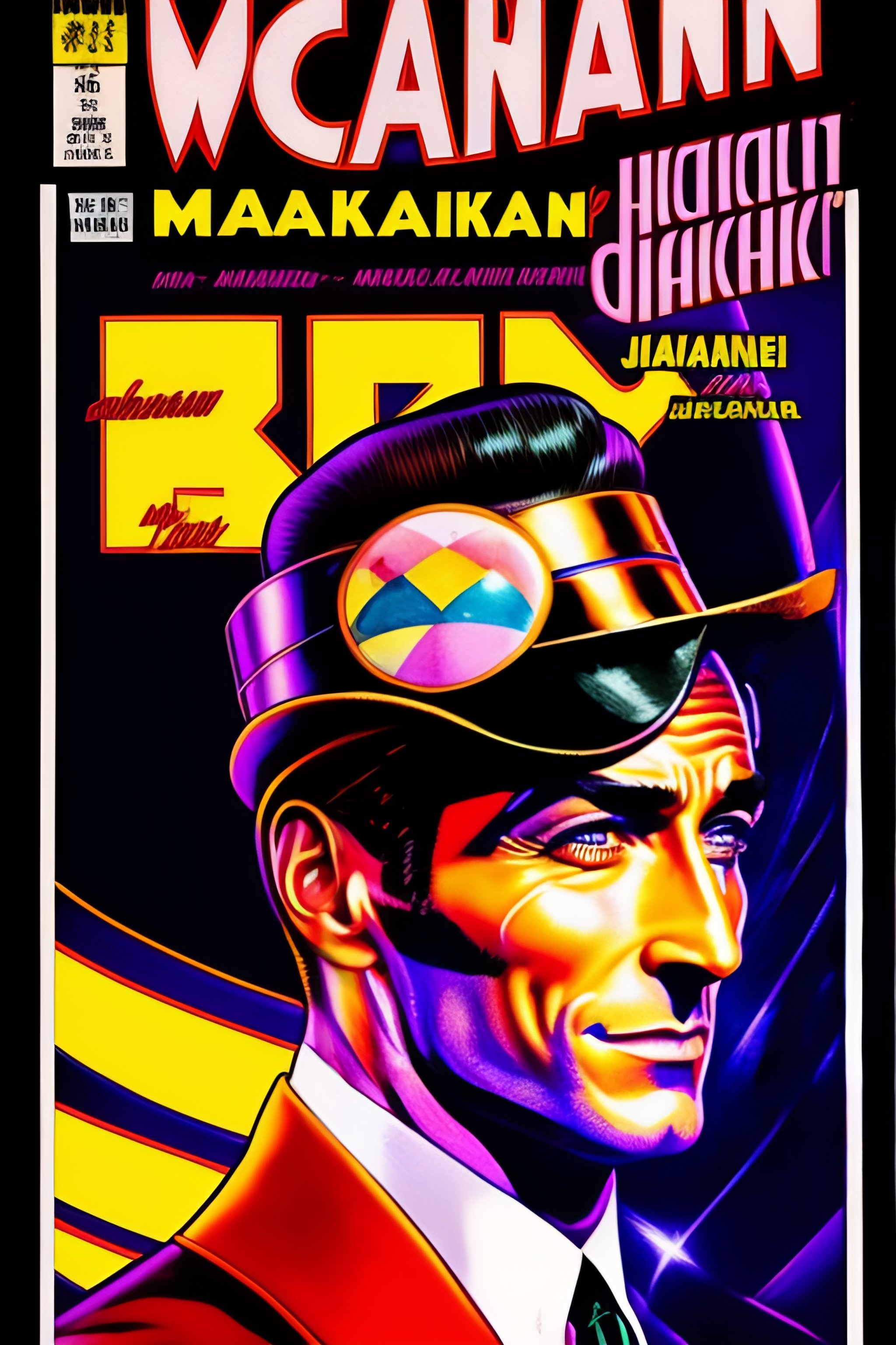 Lexica - Hugh Jackman as a 1960s circus ringleader comic art. Comic ...