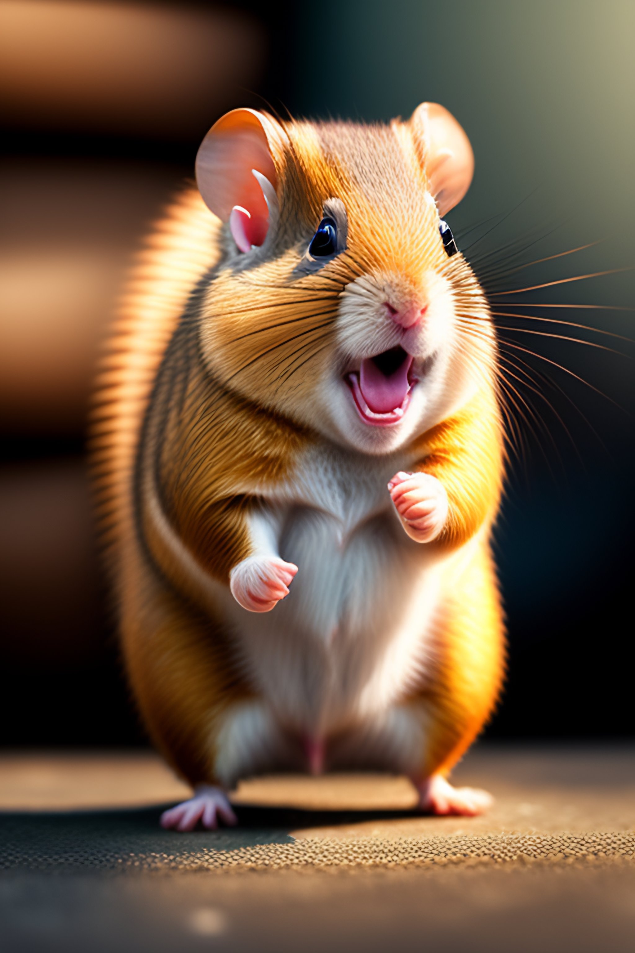 Lexica - Angry gerbil with pants