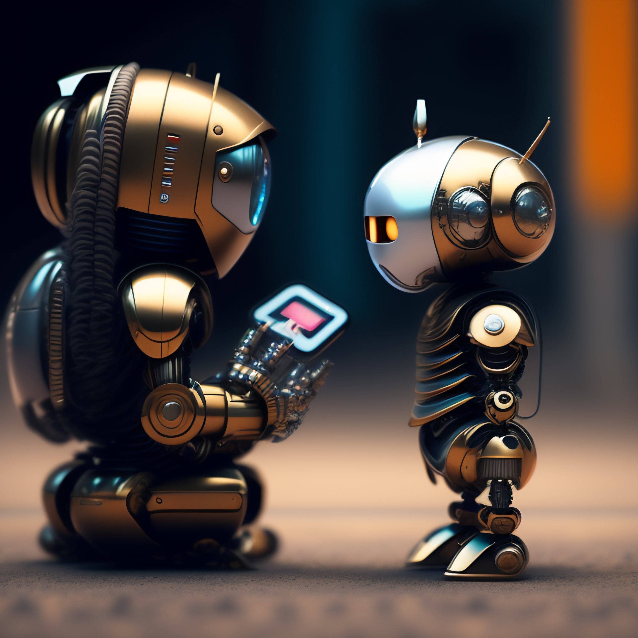 Lexica - A robot having a conversation with a human