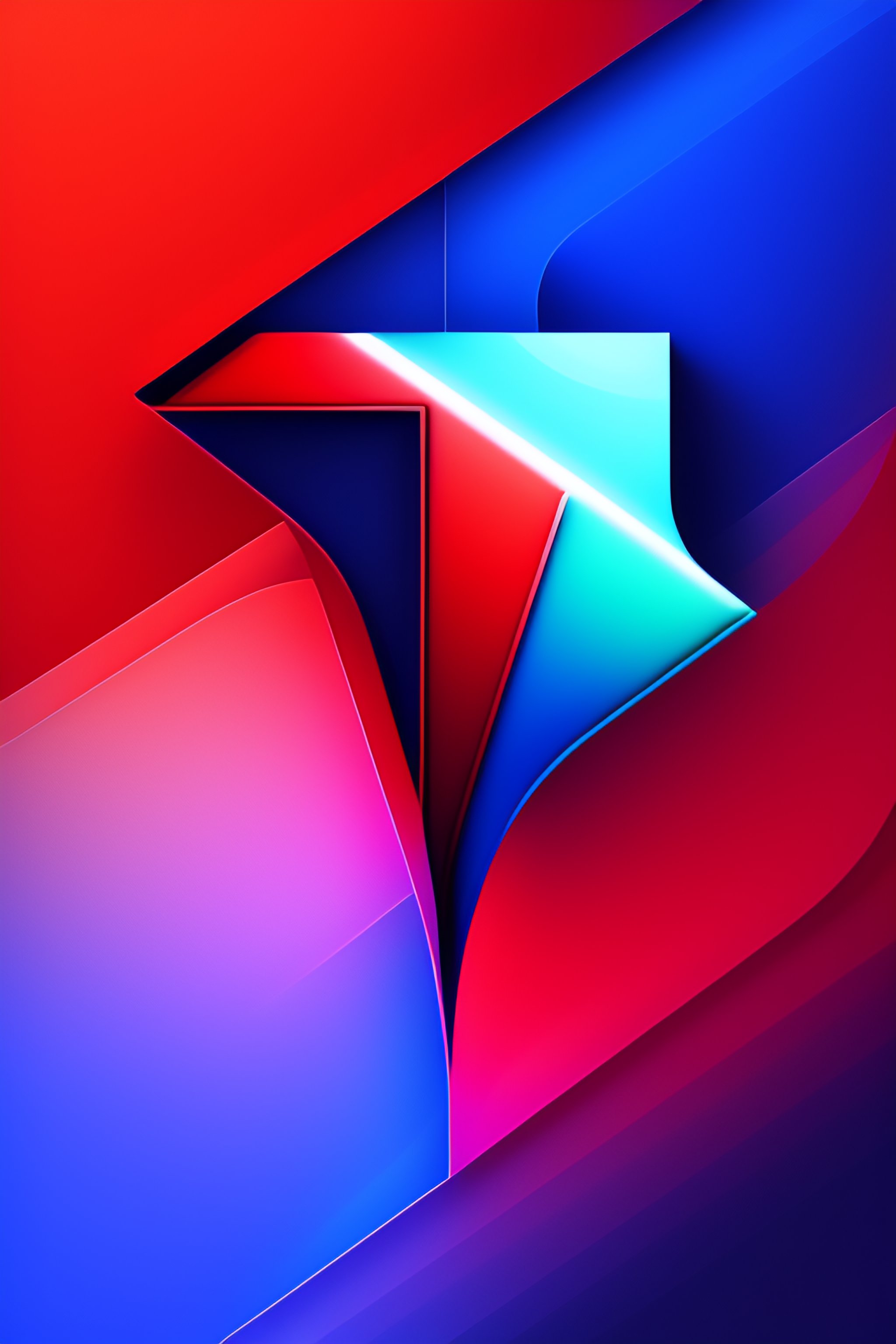 Lexica - RAAR letters , red and blue, logotype, gradient