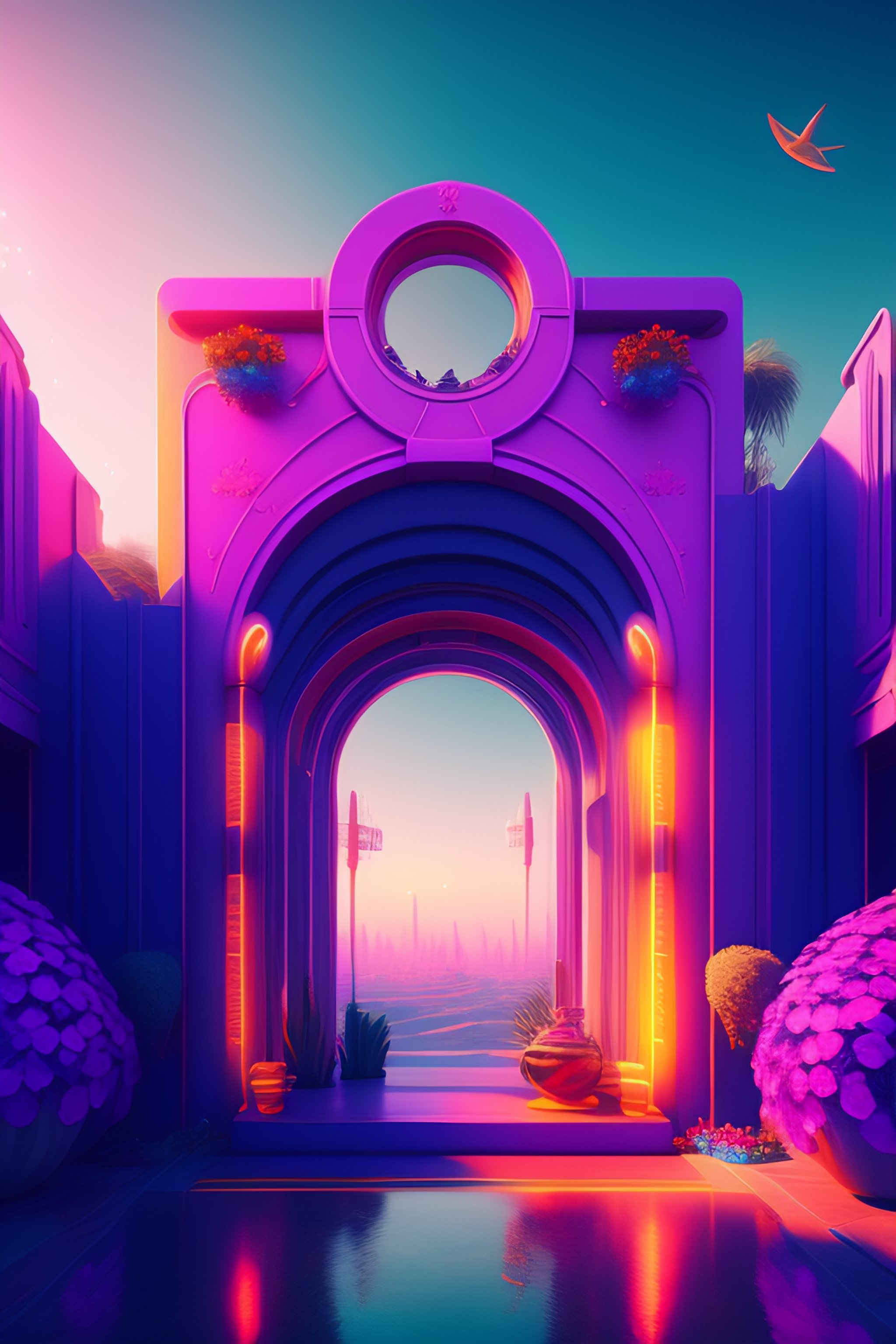 Lexica - An 8k resolution matte painting of a ghetto in futuristic ...
