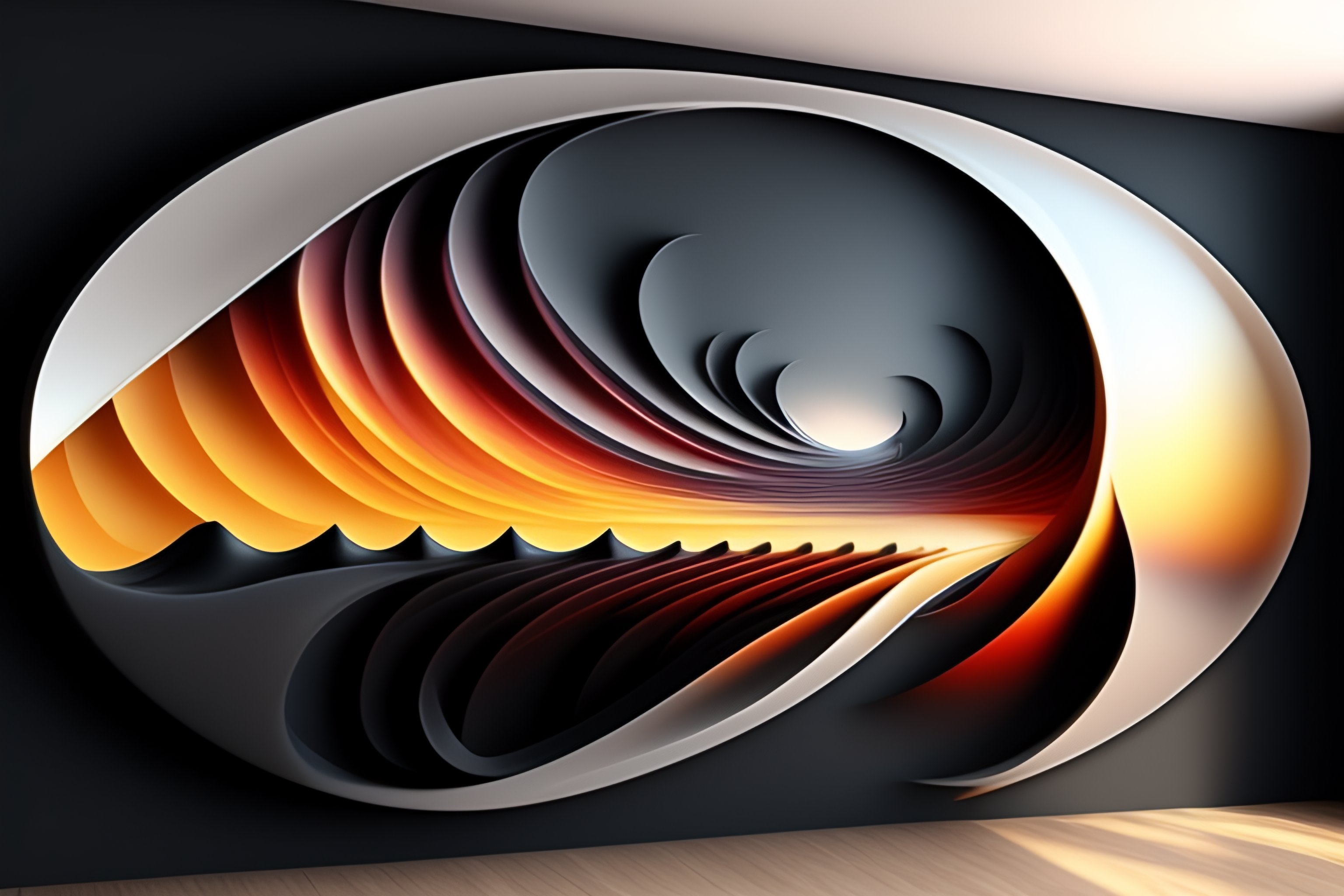 Lexica - 3d abstract gothic wall art