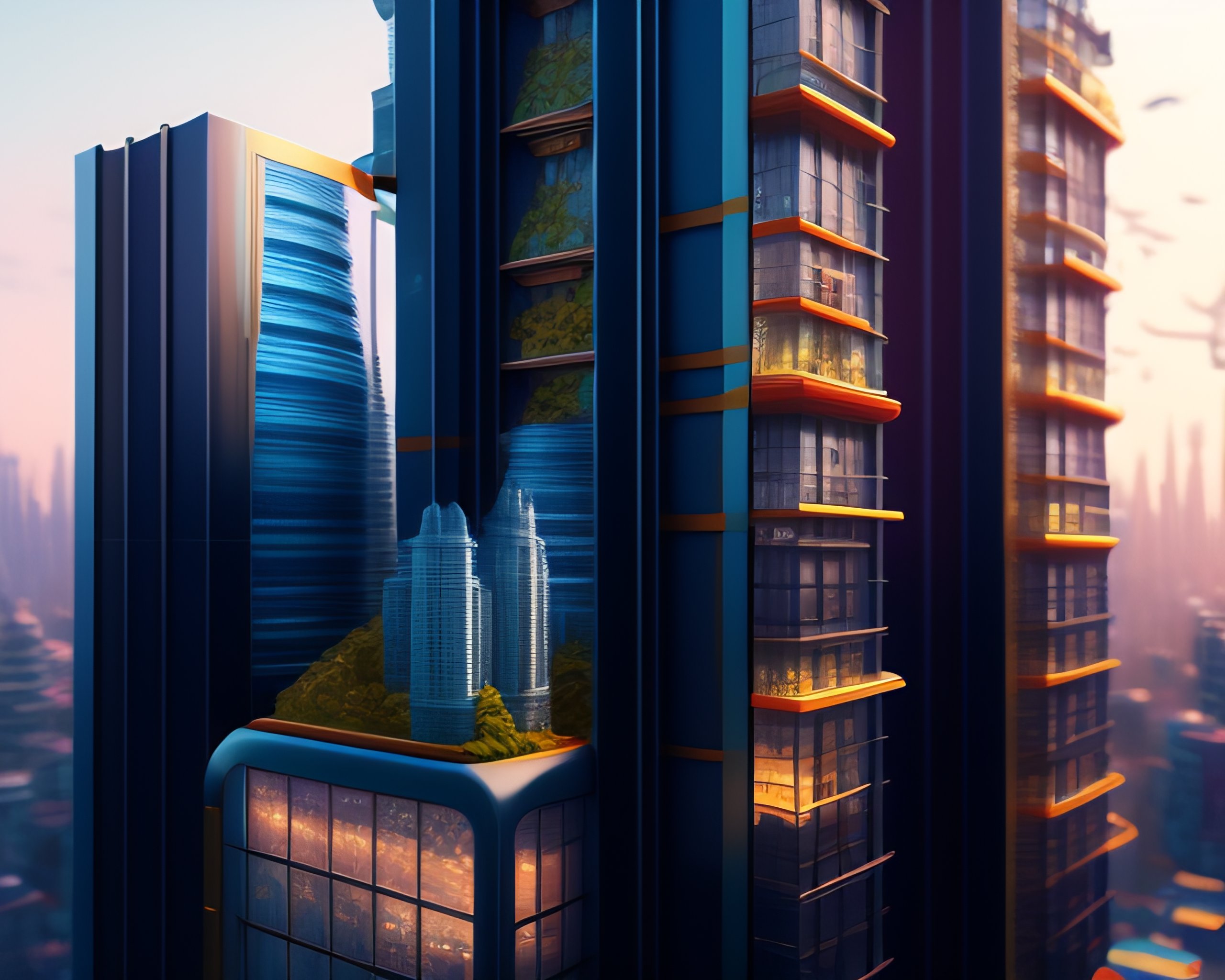 Lexica - Plastic model of city, ultrafine detailed painting by james ...