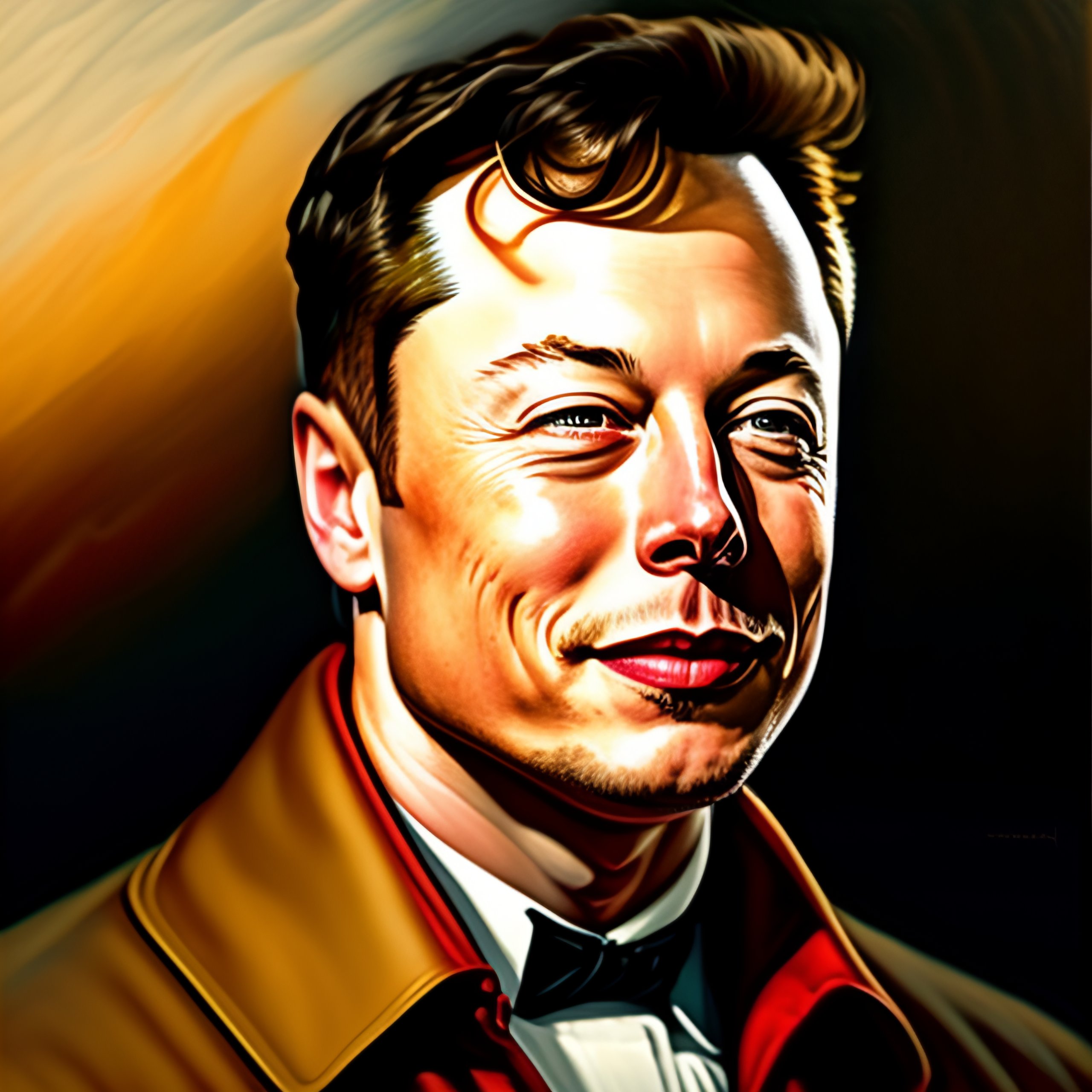 Lexica - Elon musk , high definition photo, painting by Norman Rockwell