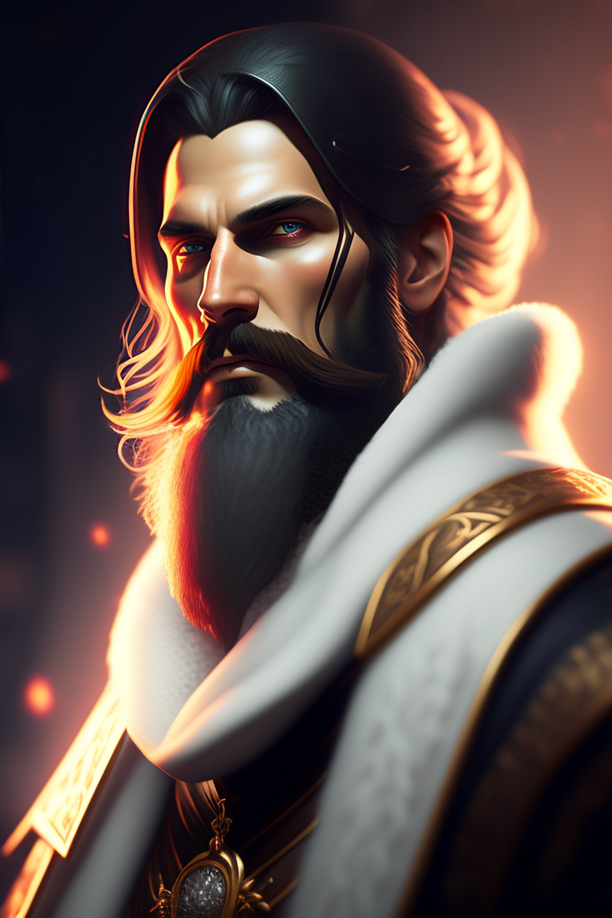 Lexica - Rasputin holding a leather pouch of white powder, necromancer ...