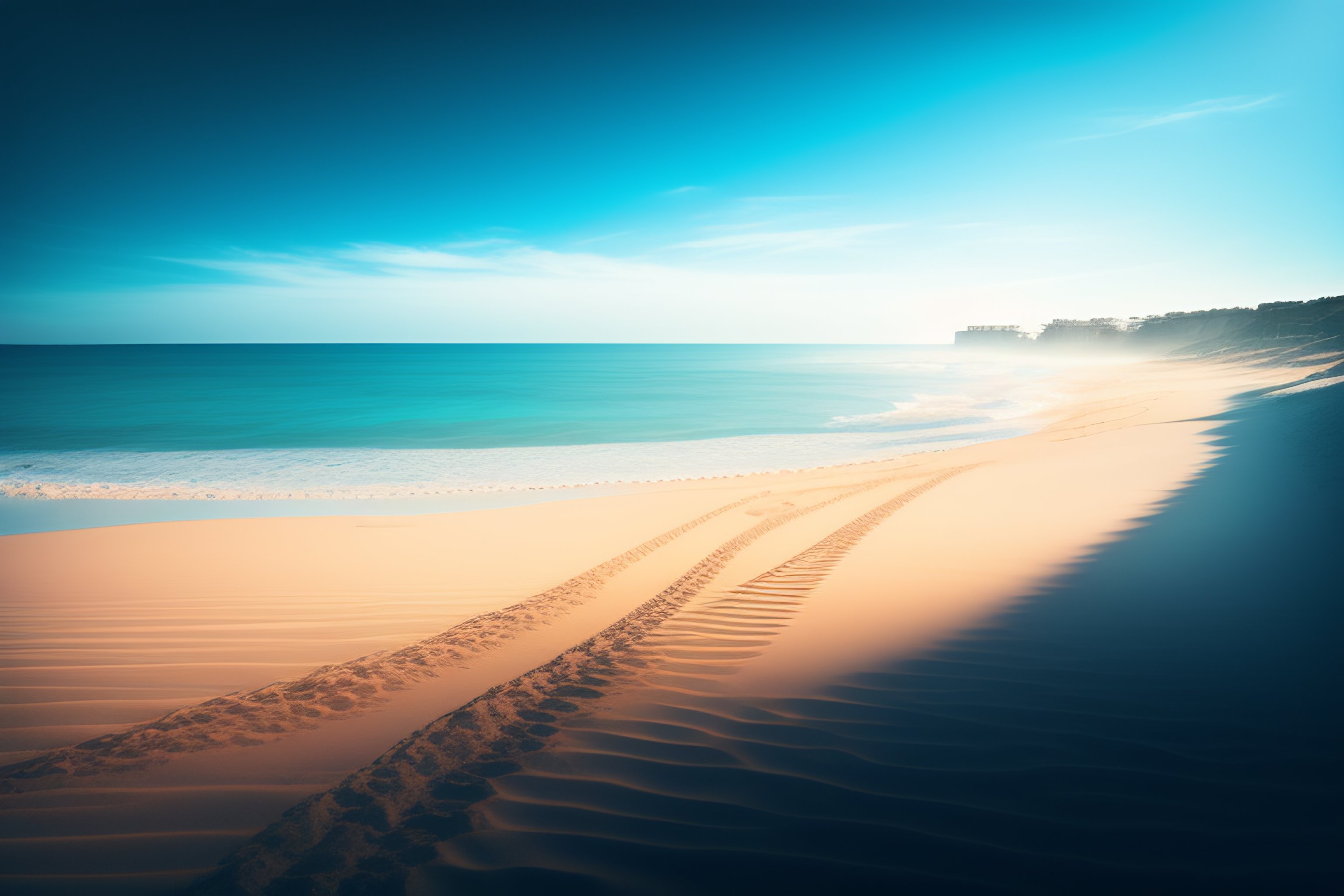 Lexica - Hellscape of the beach album cover, modern, film, soft ...